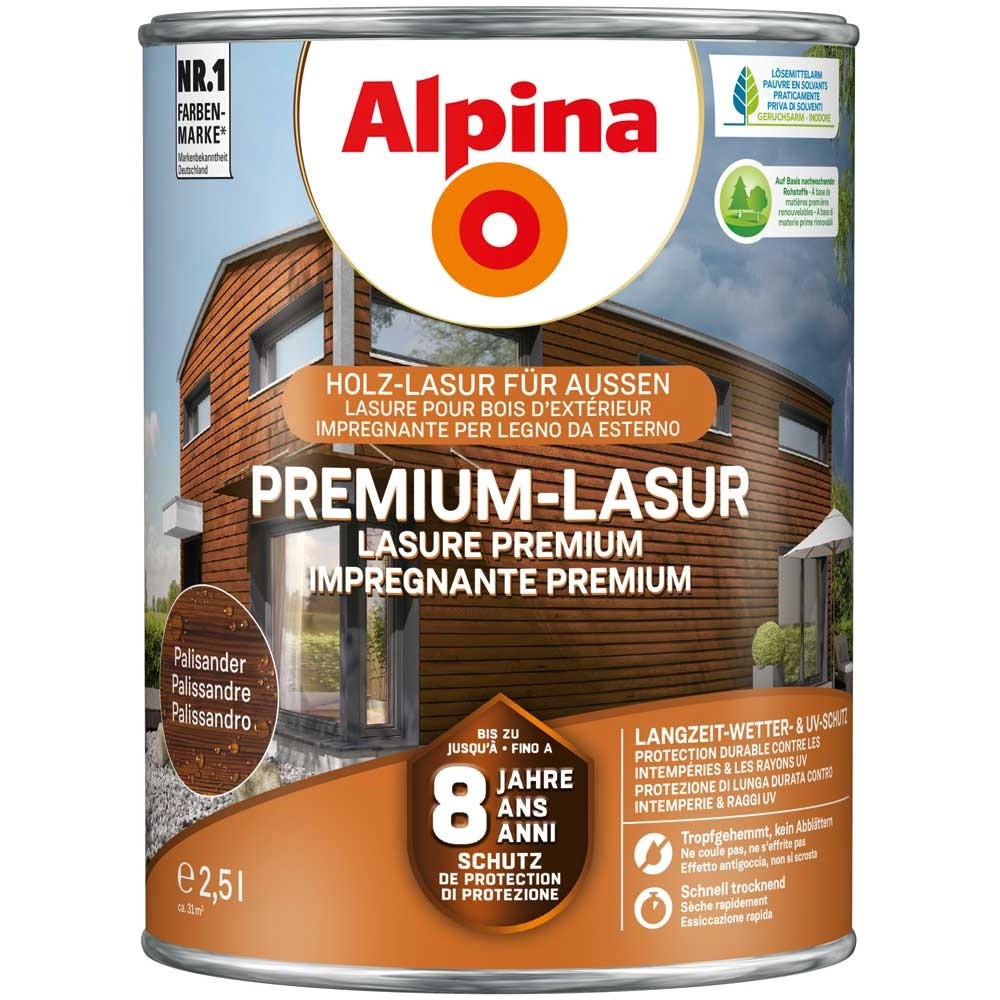 Alpina Premium-Lasur DIF Palisander 2,5 l kaufen bei OBI