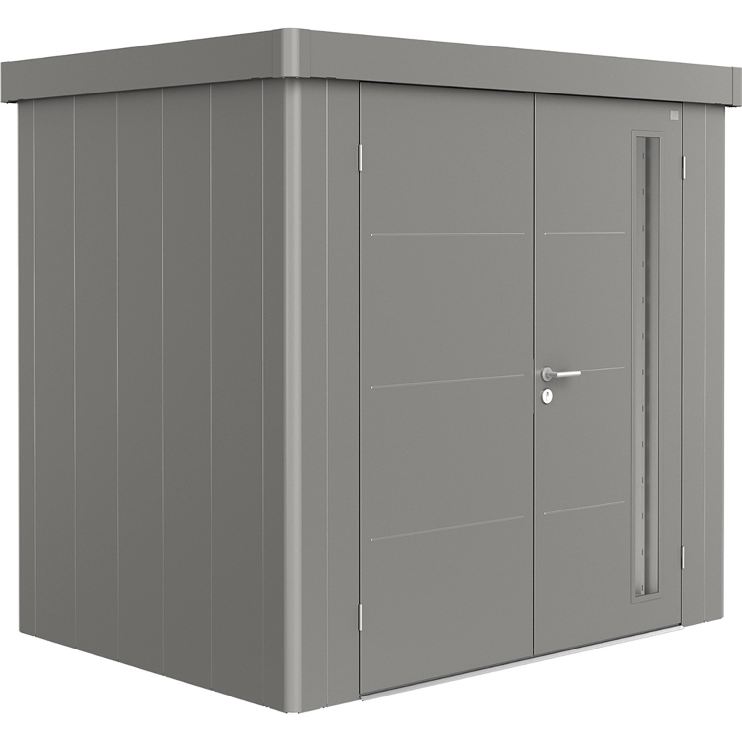 Biohort Gerätehaus Neo 1B Doppeltür Quarzgrau-Metallic kaufen bei OBI