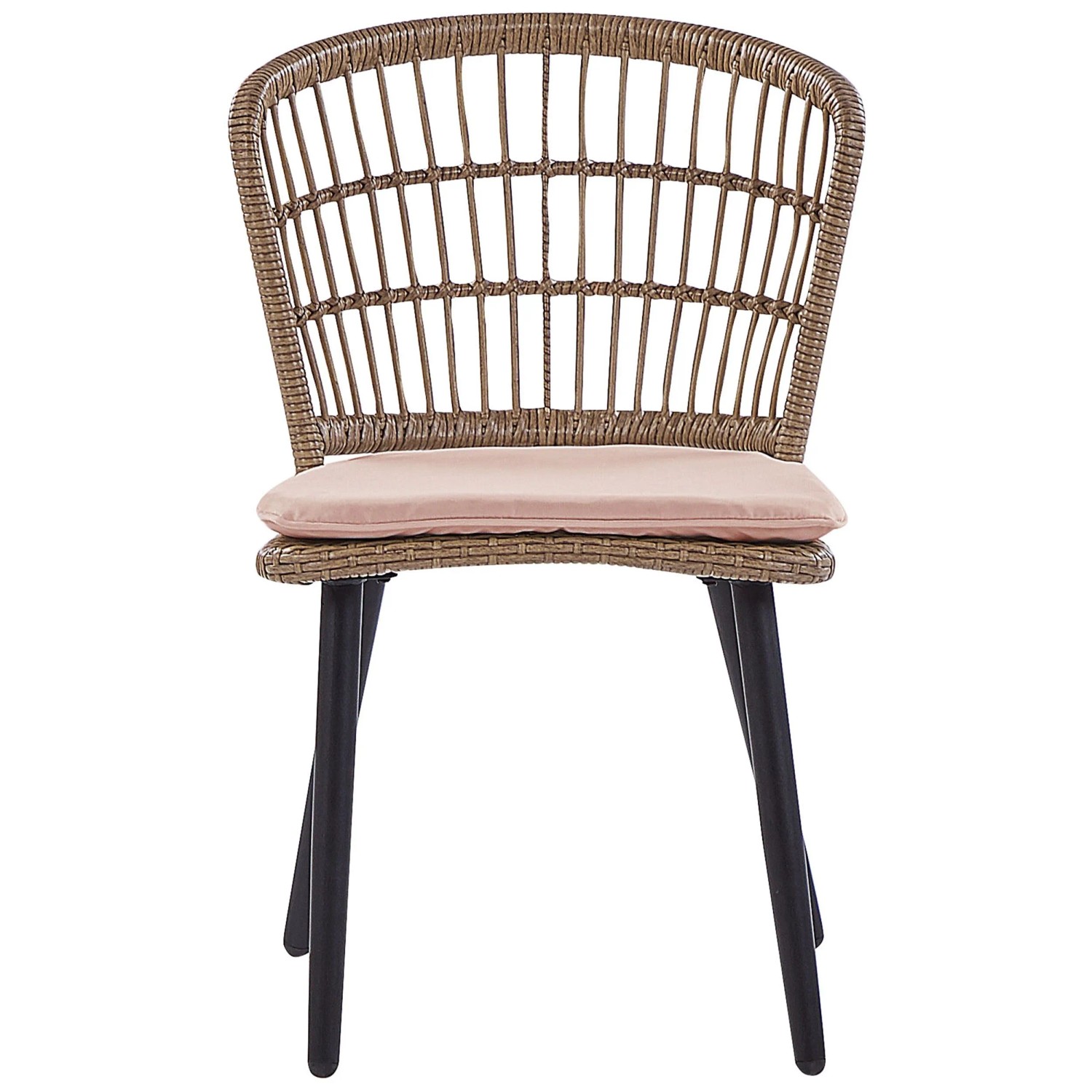 Beliani Set di mobili da giardino Aliano a 6 posti in polyrattan ...
