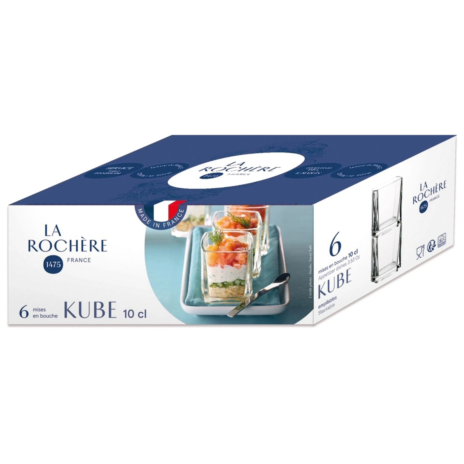 La Rochere Gläser-Set Kube 10 cl / 6 Stk.