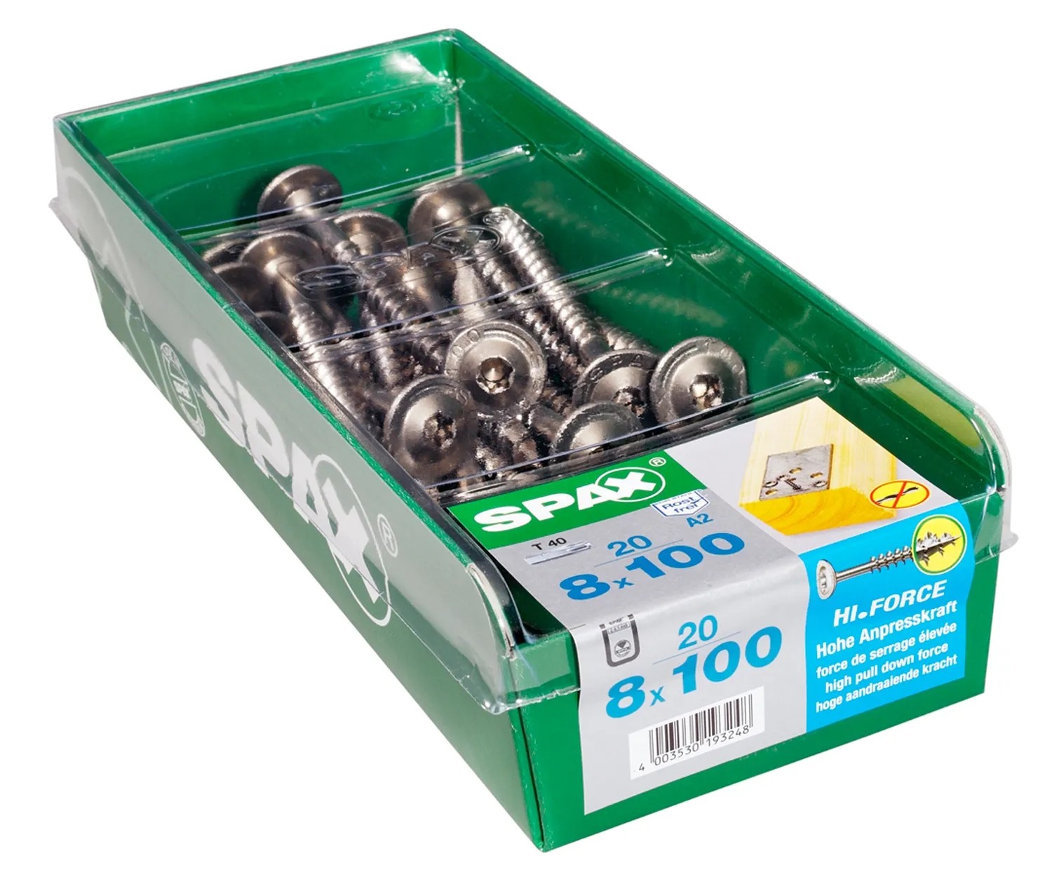 Spax Holzschraube Tellerkopf T-Star plus-Antrieb Ø 8 mm / Länge 100 mm ...