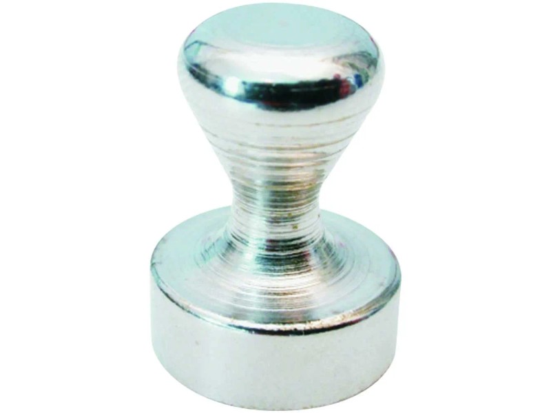 Haftmagnet Neodym Silber Ø 12 mm / Höhe 16 mm / 2 Stk.