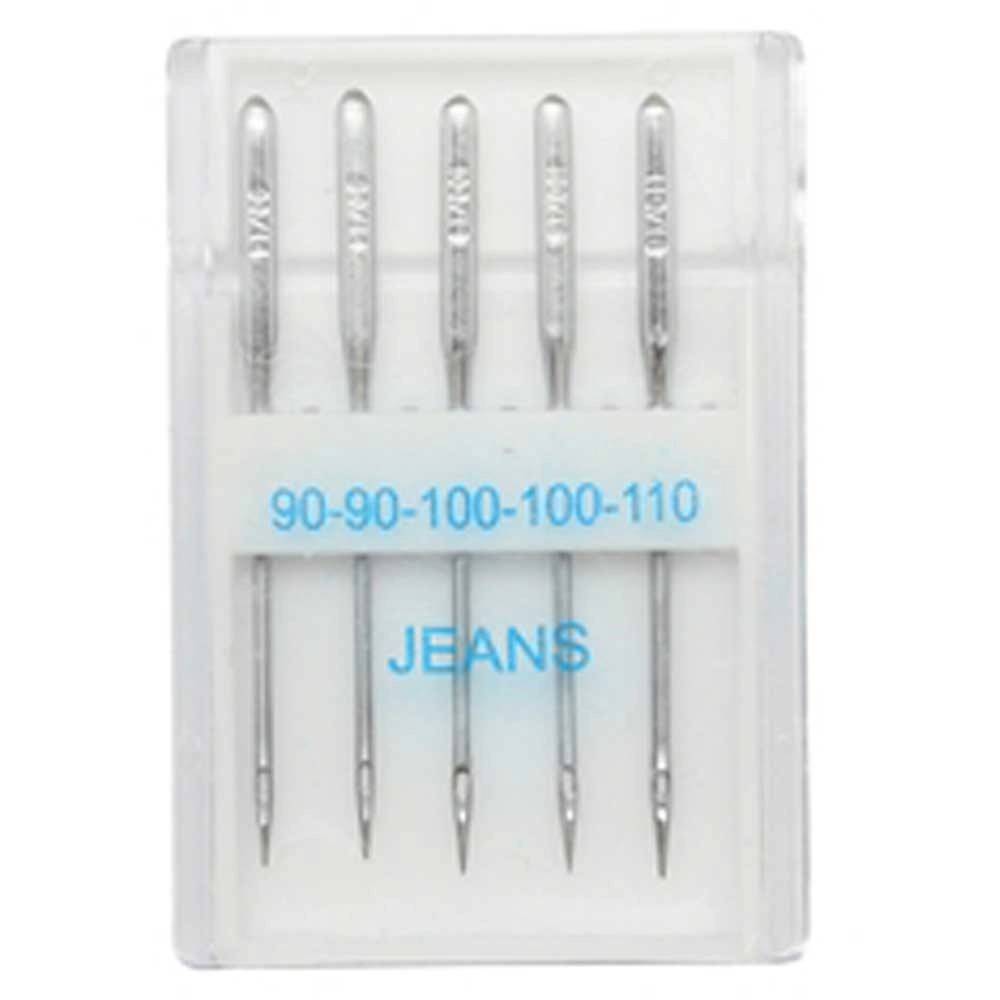 Aiguilles pour machine à coudre Jeans n° 90 - 110 / 5 pcs