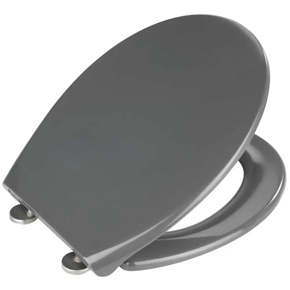 Wenko WC-Sitz Samos Premium mit Easy-Close Duroplast Grau