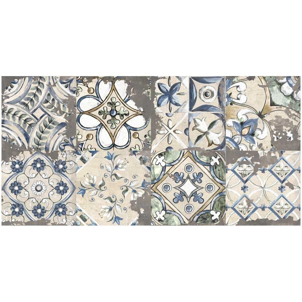 Feinsteinzeug-Dekor Metropolitan Story matt Anthracite 30 x 60 cm ...