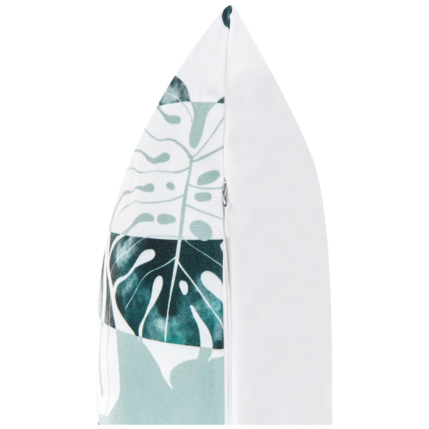 Beliani Cuscini decorativi da esterno Termini verde-bianco 40 x 60 cm ...
