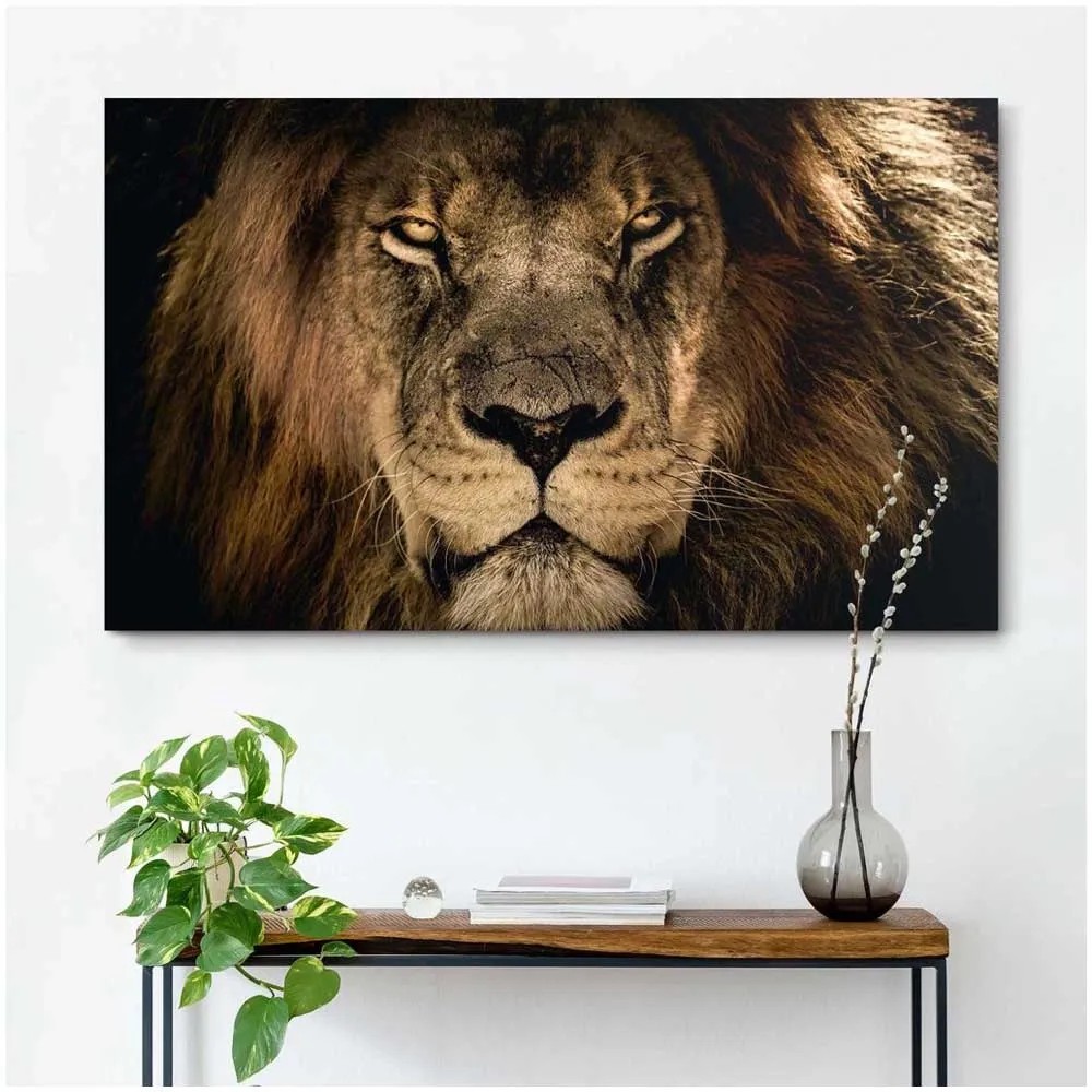 Deko-Block Dark Lion MDF 70 x 118 cm
