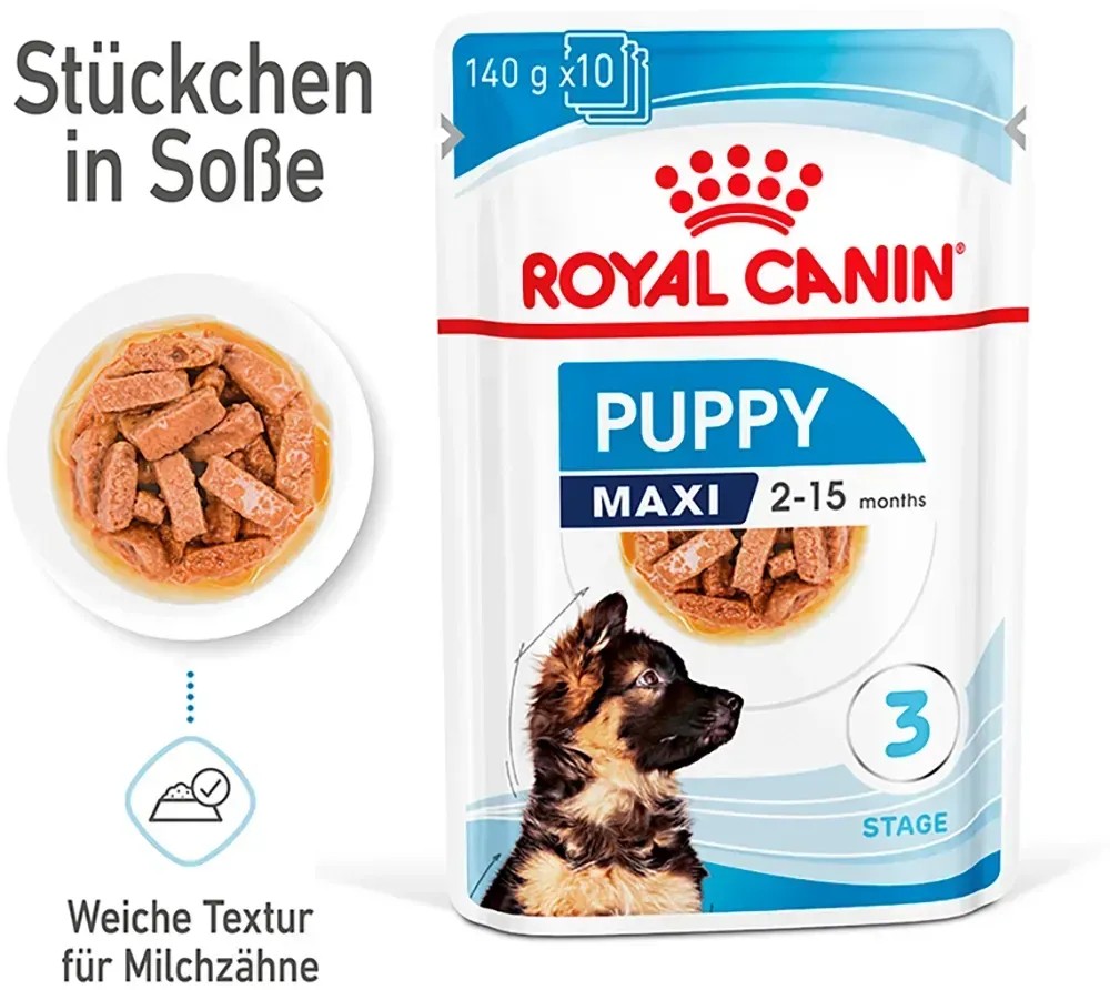 Royal Canin Welpenfutter Nass Maxi Puppy für grosse Hunde 140 g