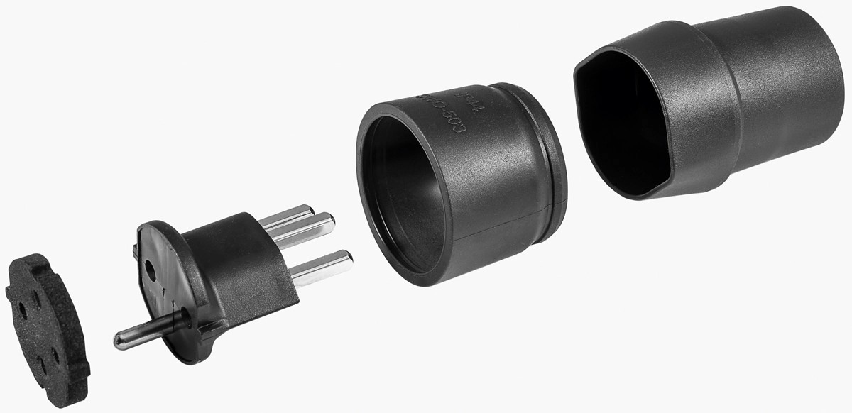 Steko Fix Adapter Deutschland CEE7 Schweiz T23 Schwarz IP44 kaufen bei OBI