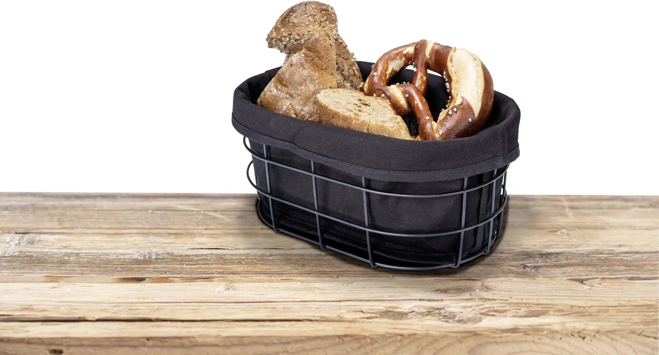 Wenko Brotkorb Bela Metall Schwarz (HxBxT) 17 x 27 x 11,5 cm kaufen bei OBI