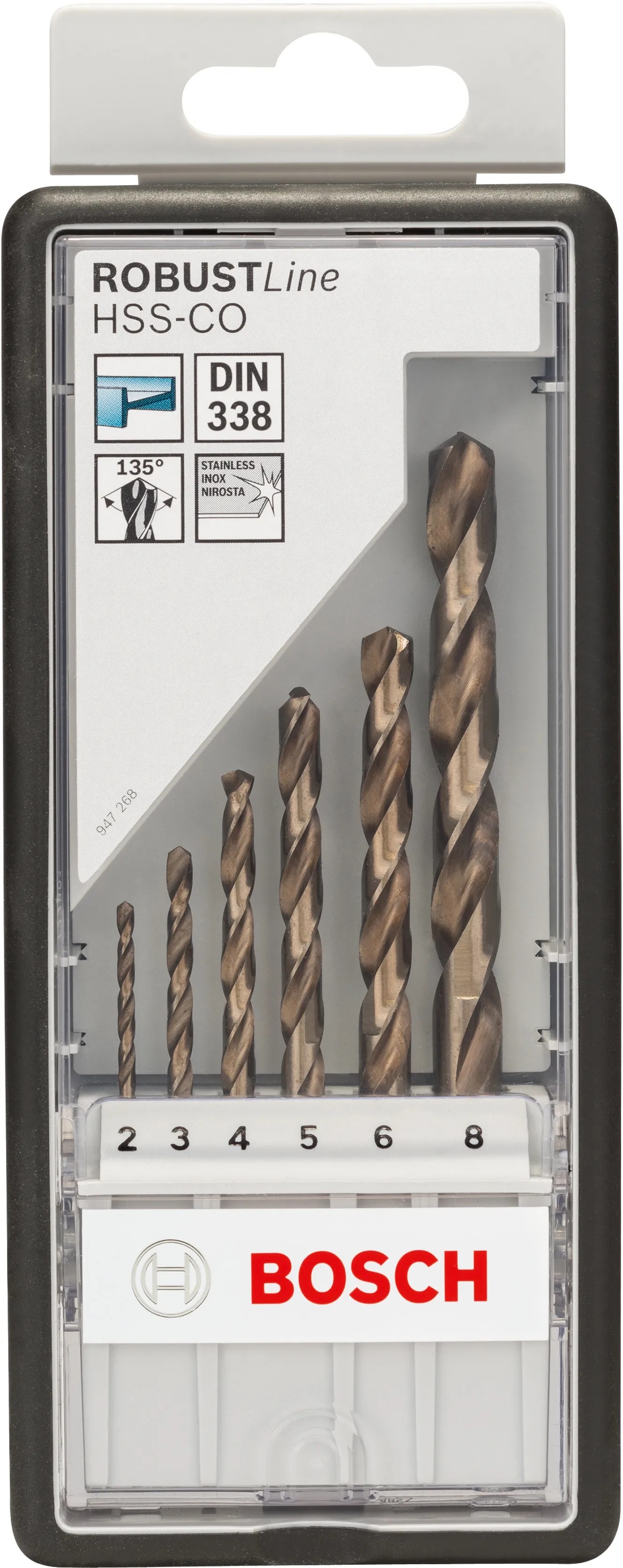 Bosch Metallbohrer-Set Pro Robust Line HSS-Co 6-tlg.