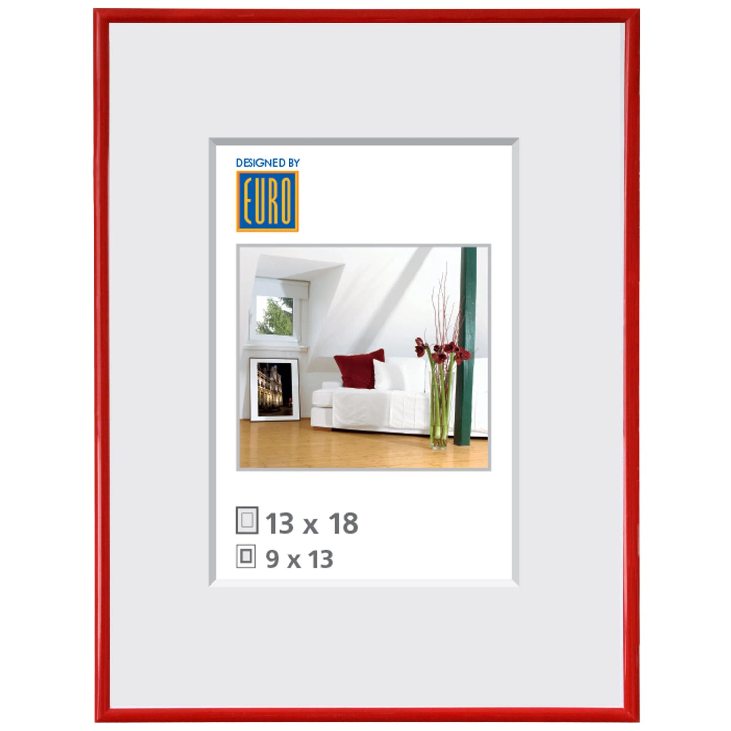 Bilderrahmen KR1 Kunststoff Rot 13 x 18 cm kaufen bei OBI