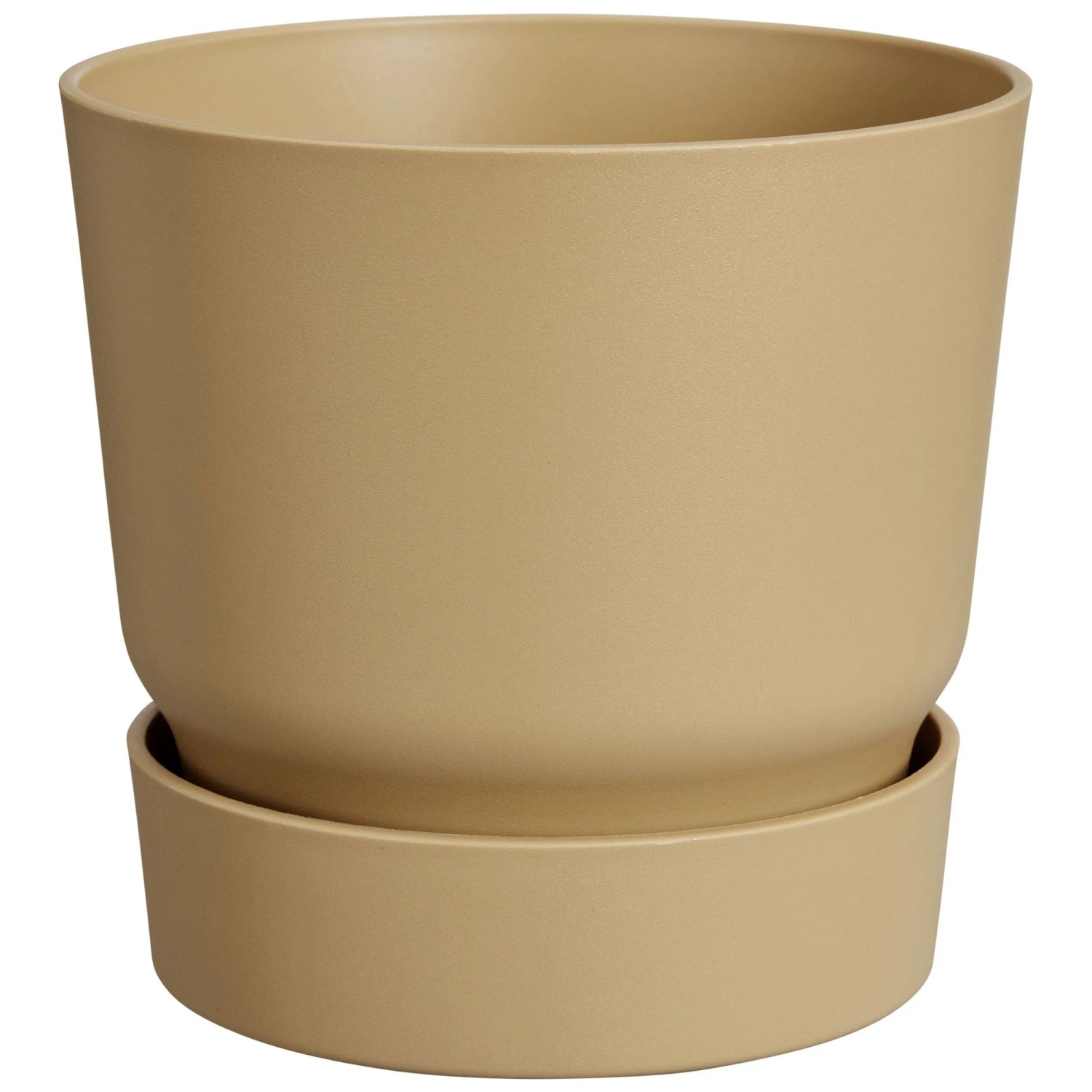 Elho Fioriera Greenville Round plastica Sabbia dorata Ø 18 x 17,4 cm