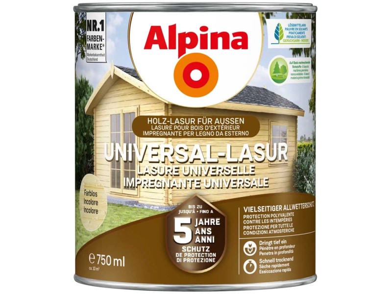 Alpina Universal-Lasur DIF Farblos 750 ml kaufen bei OBI