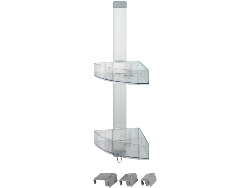 Wenko Eck-Duschcaddy Premium Silber matt kaufen bei OBI