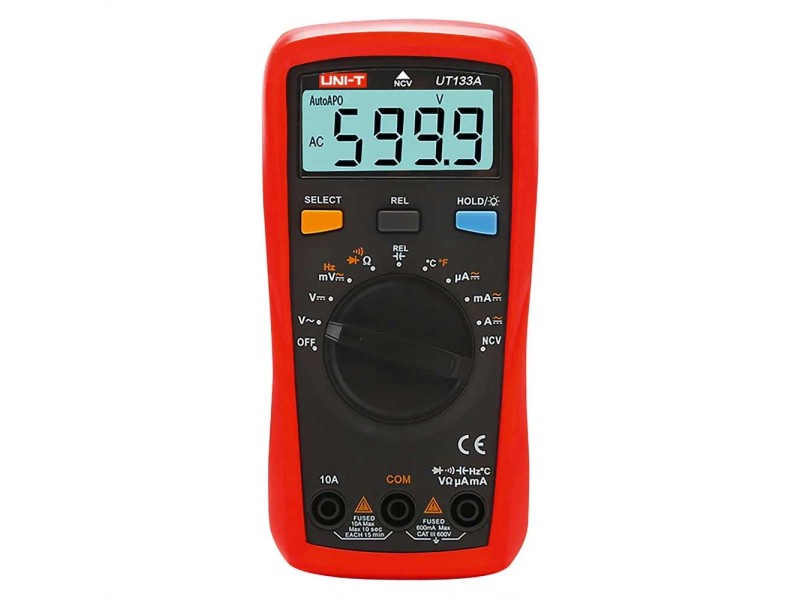 Uni-T Multimeter CAT III 600 V / 10 A / 60 MOhm