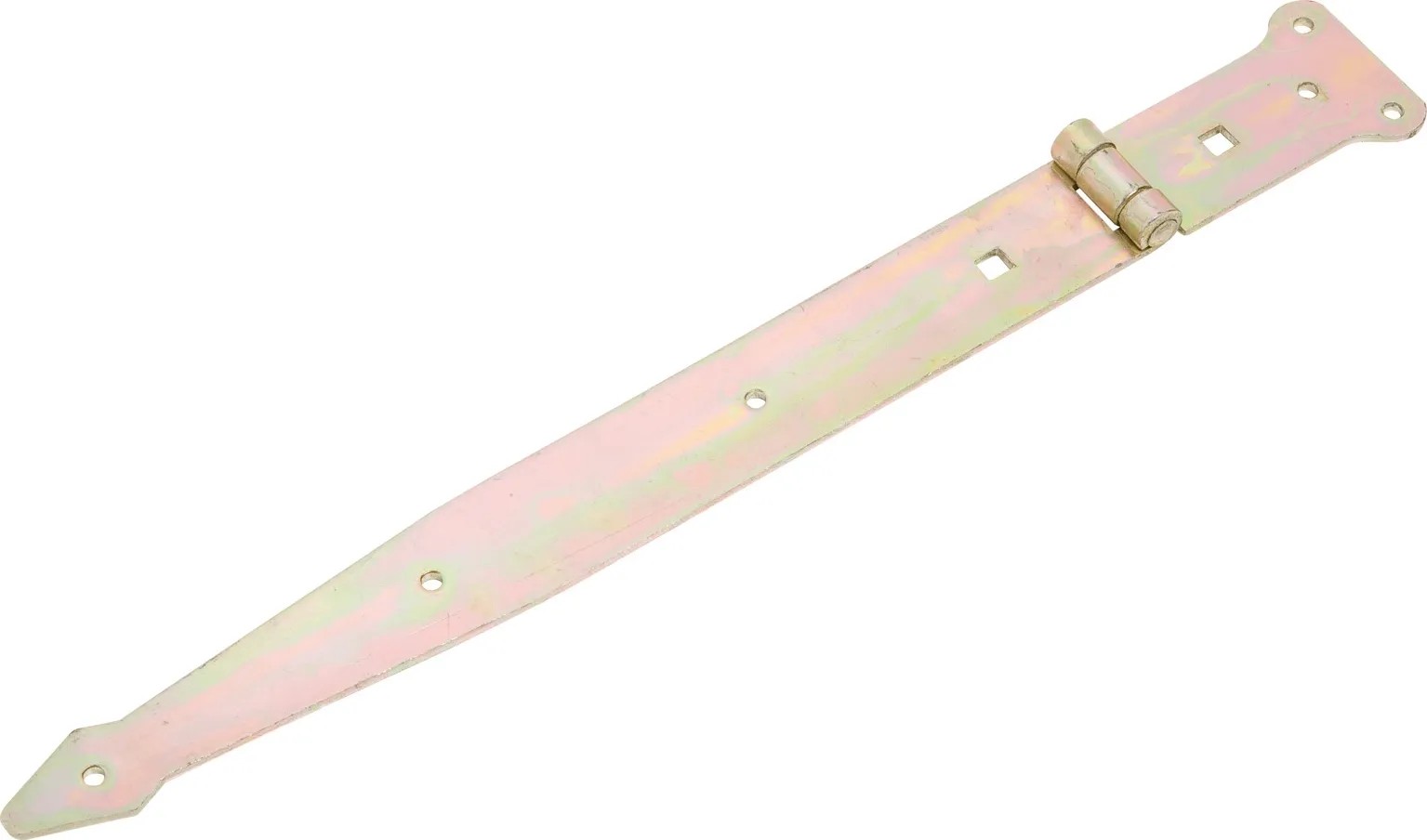 Charnière à penture droite lourde galvanisée Jaune 400 x 45 mm