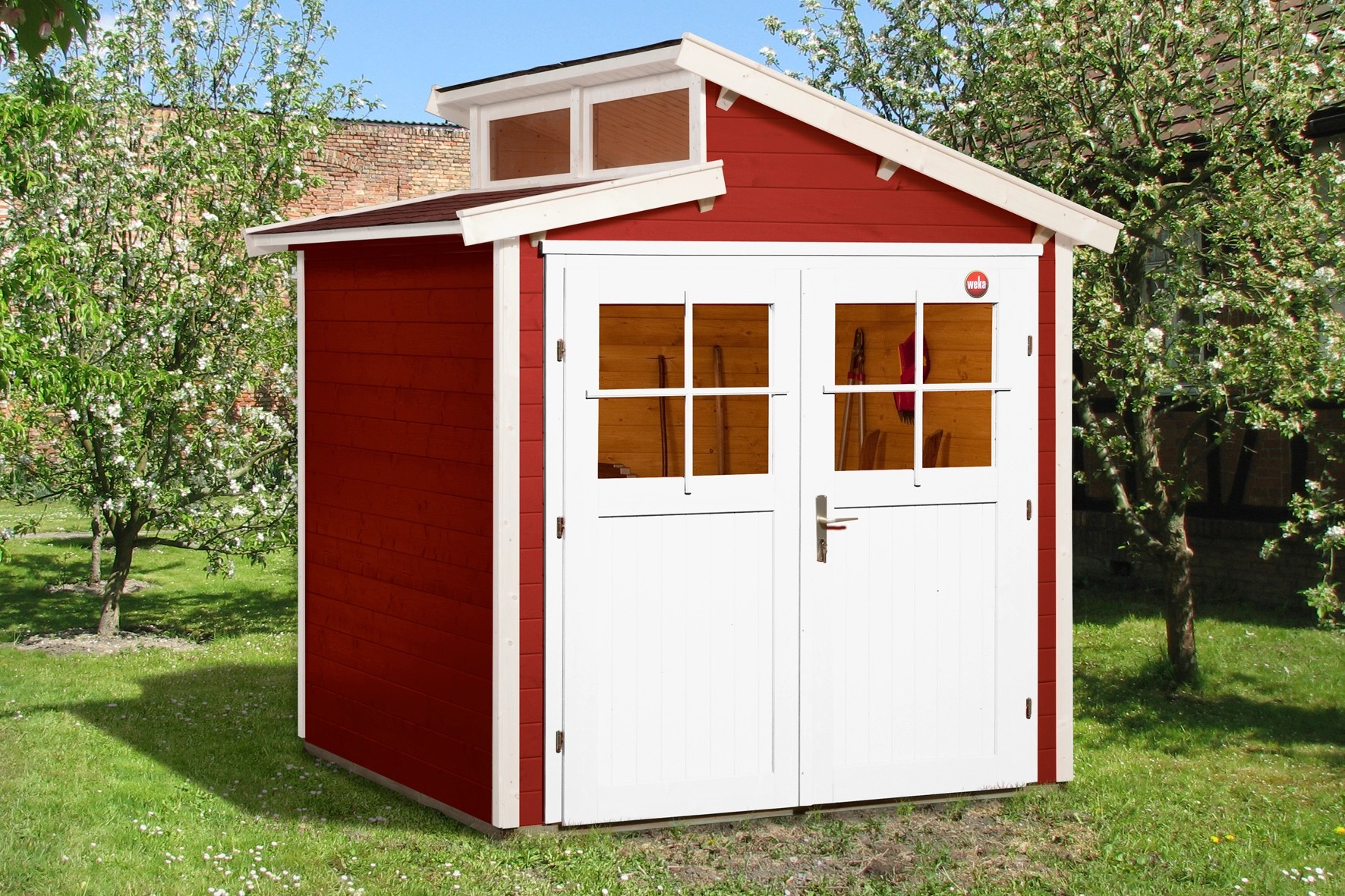 Weka Abri de jardin 226 Rouge Suède T. 1