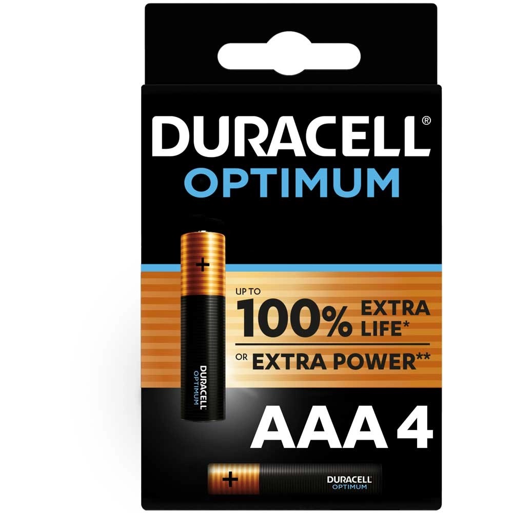 Duracell Optimum Batterien AAA 1,5V MN2400/LR03 4er Pack kaufen bei OBI