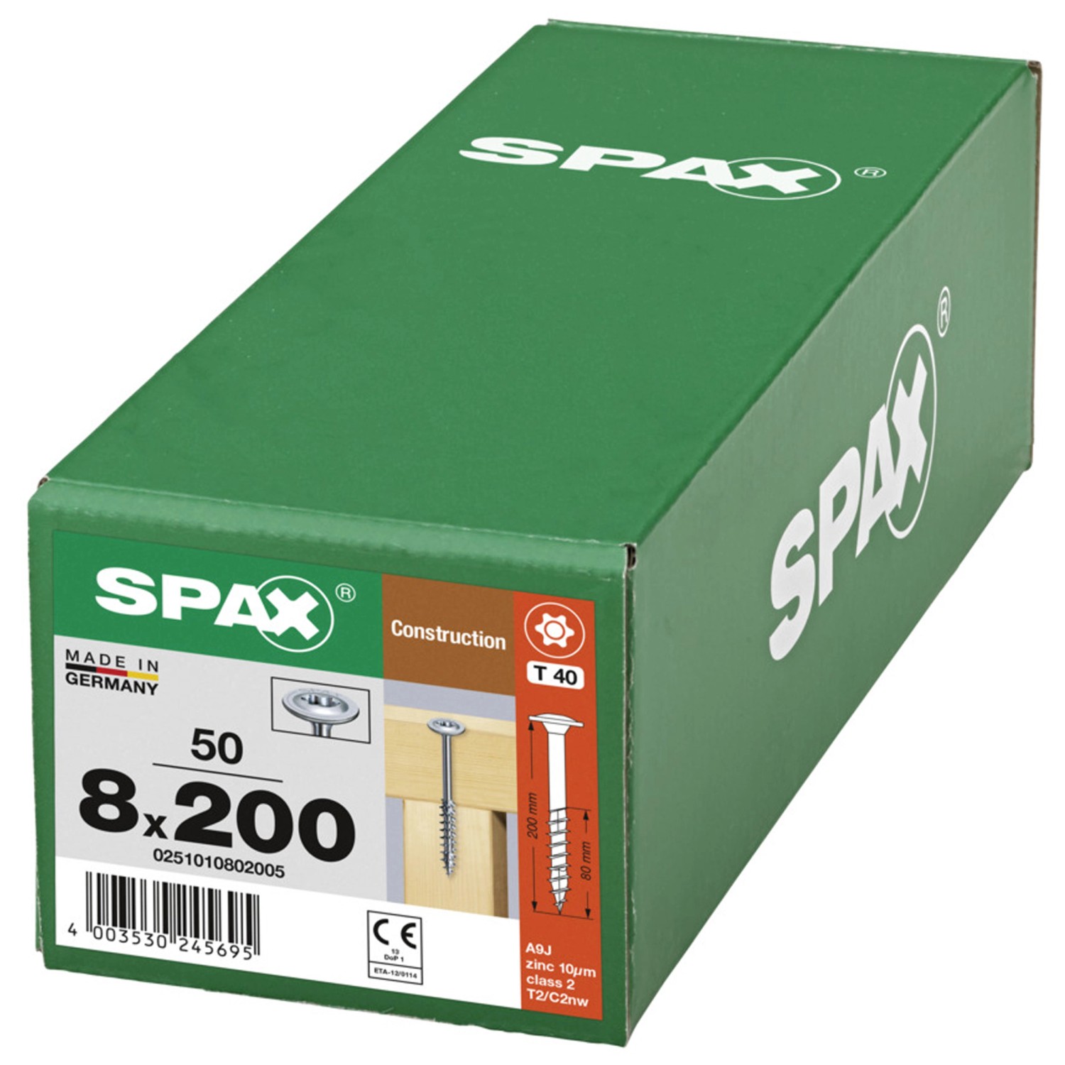 Spax Tellerkopfschraube TRX Wirox Hi.Force Teilgewinde 8 x 200 mm / 50 Stk. kaufen bei OBI