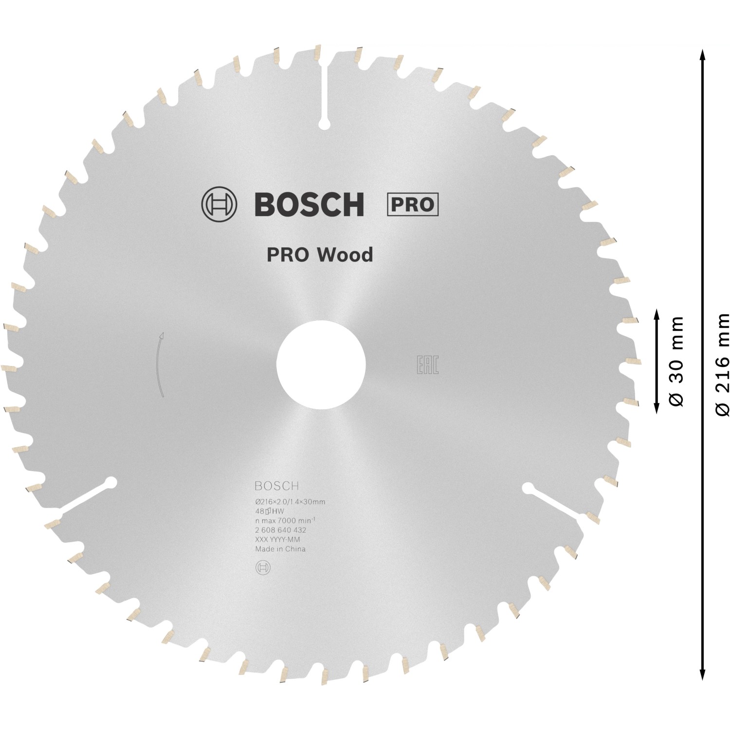 Bosch Kreissägeblatt Optiline für Holz Ø 216 x 2 mm / 48 Zähne kaufen ...
