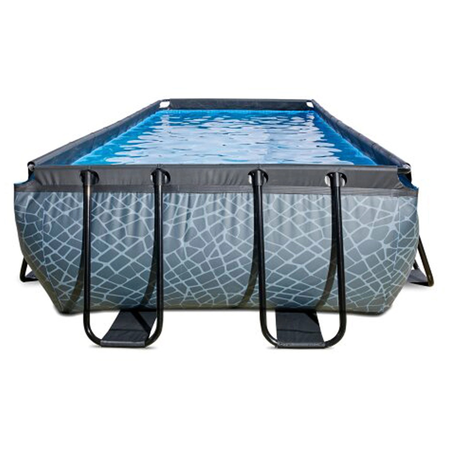 Exit Pool Stone Grau (HxBxT) 100 x 540 x 250 cm mit Sandfilterpumpe ...