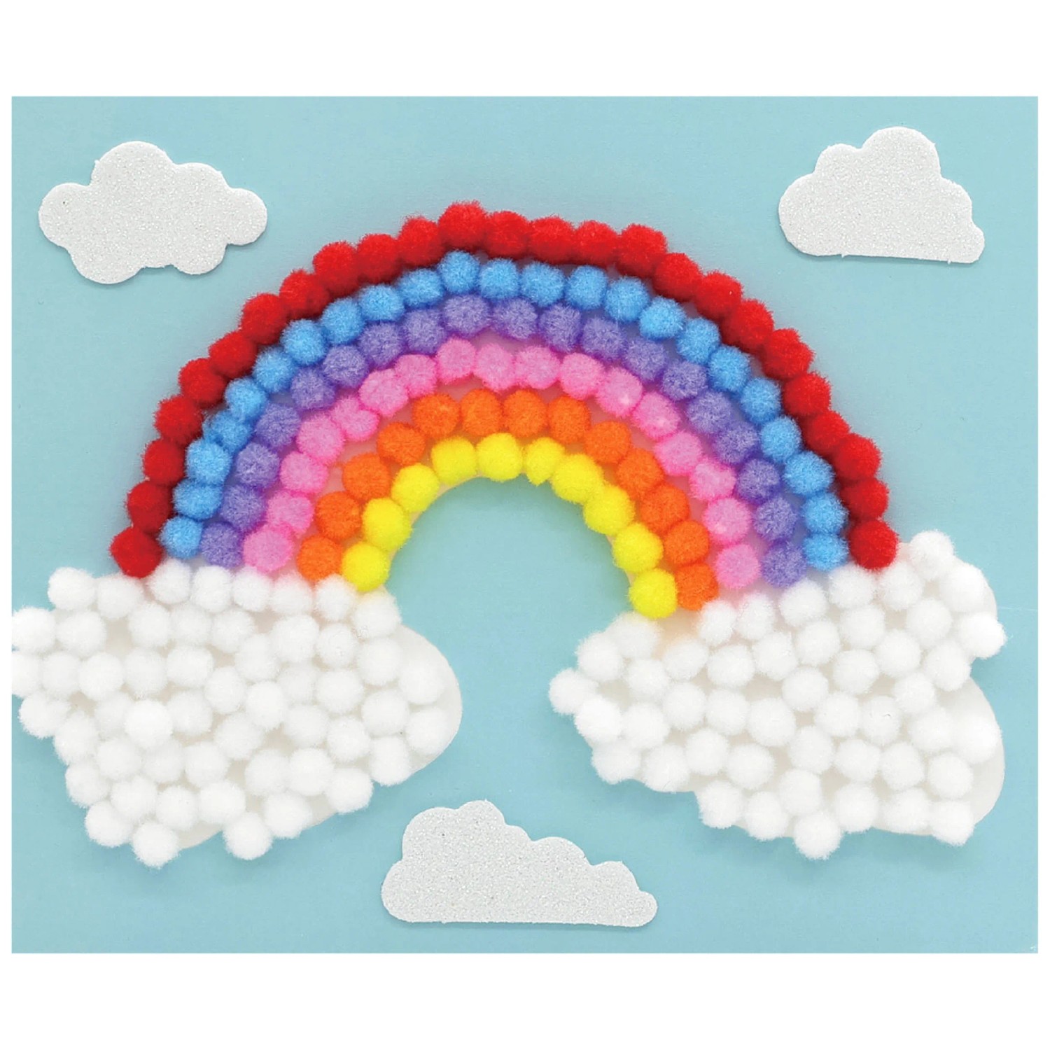 I Am Creative Pompon-Set Regenbogen 18 x 15 cm / 1 Stk.