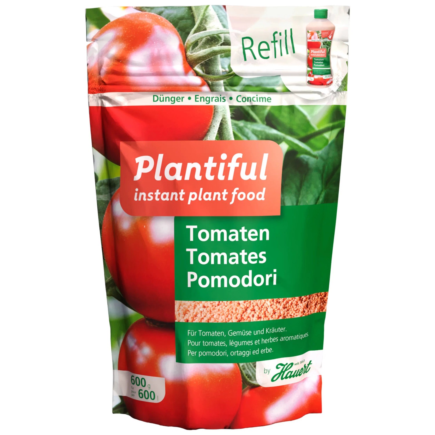 Hauert Pflanzendünger Plantiful Tomaten Refill 600 g