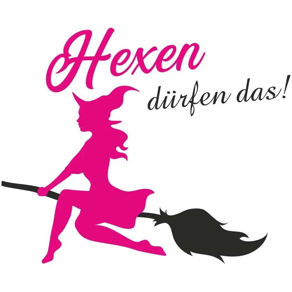 Sticker Hexen dürfen das 16 x 11,5 cm