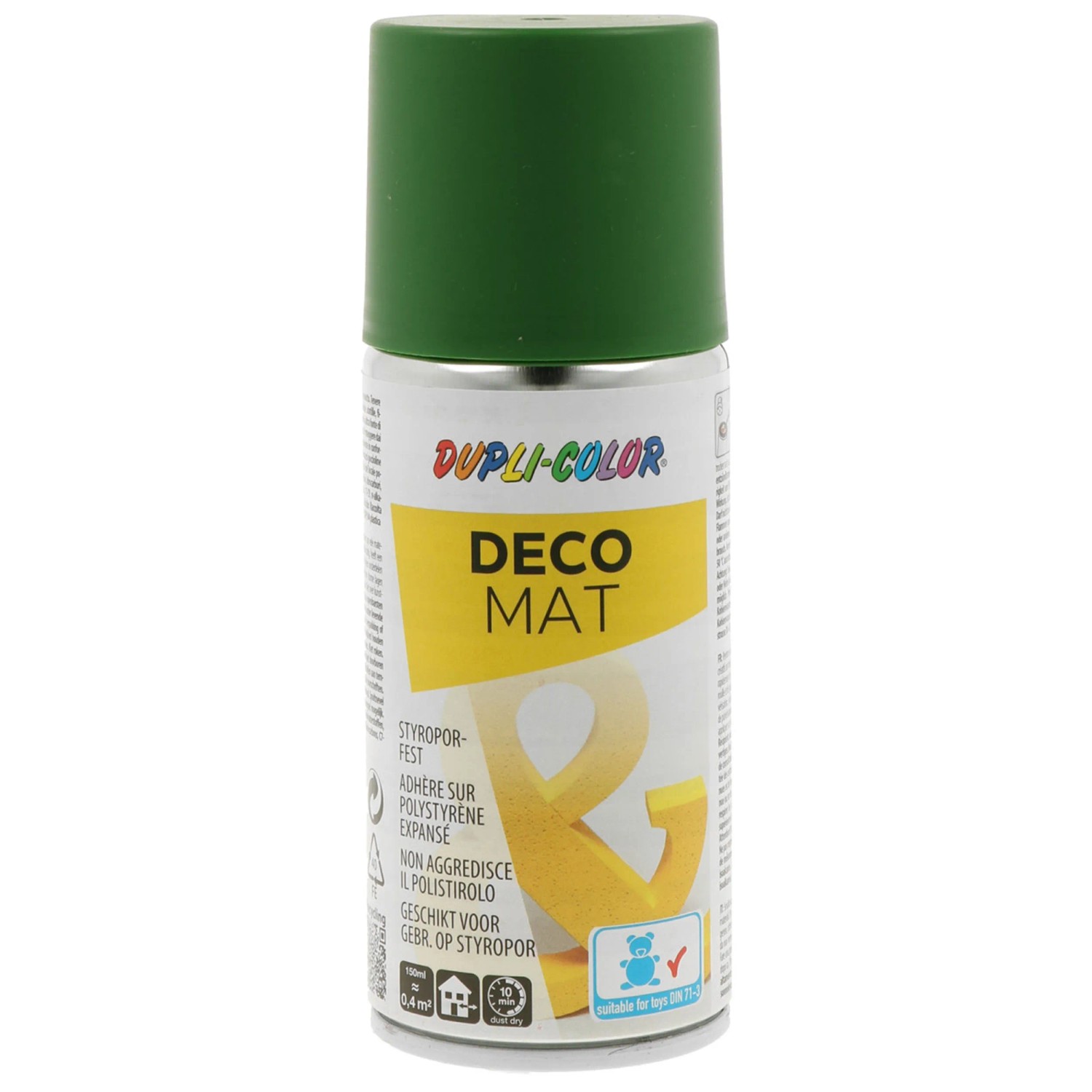 Dupli-Color Vernis en spray Deco RAL 6002 Vert feuillage mat 150 ml