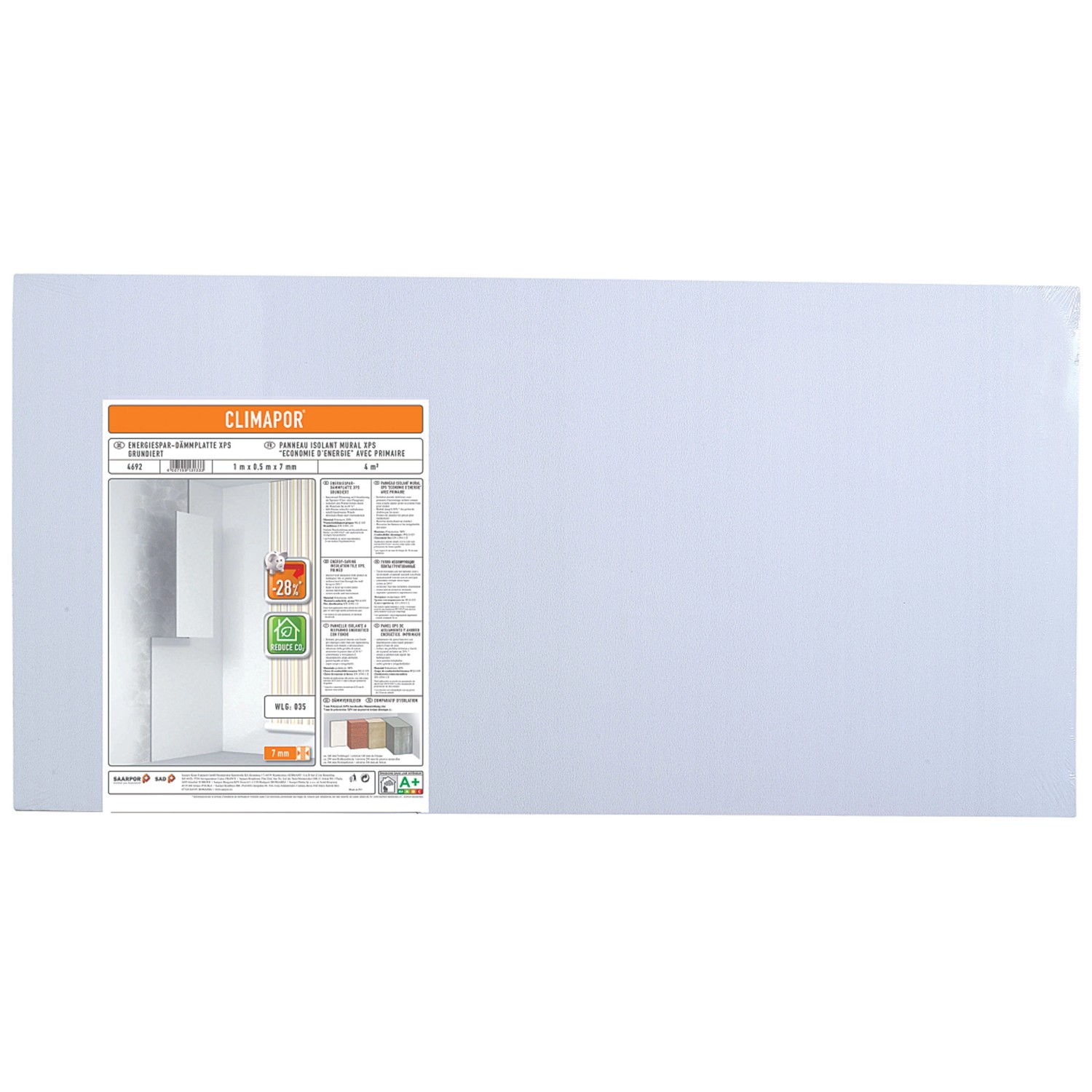 Decosa Dämmplatte XPS Polystyrol Weiss (HxBxT) 20 x 20 x 50 cm / 4 Stk ...