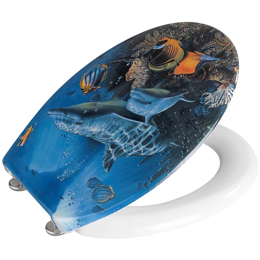 Wenko WC-Sitz Sea Life Duroplast mehrfarbig kaufen bei OBI