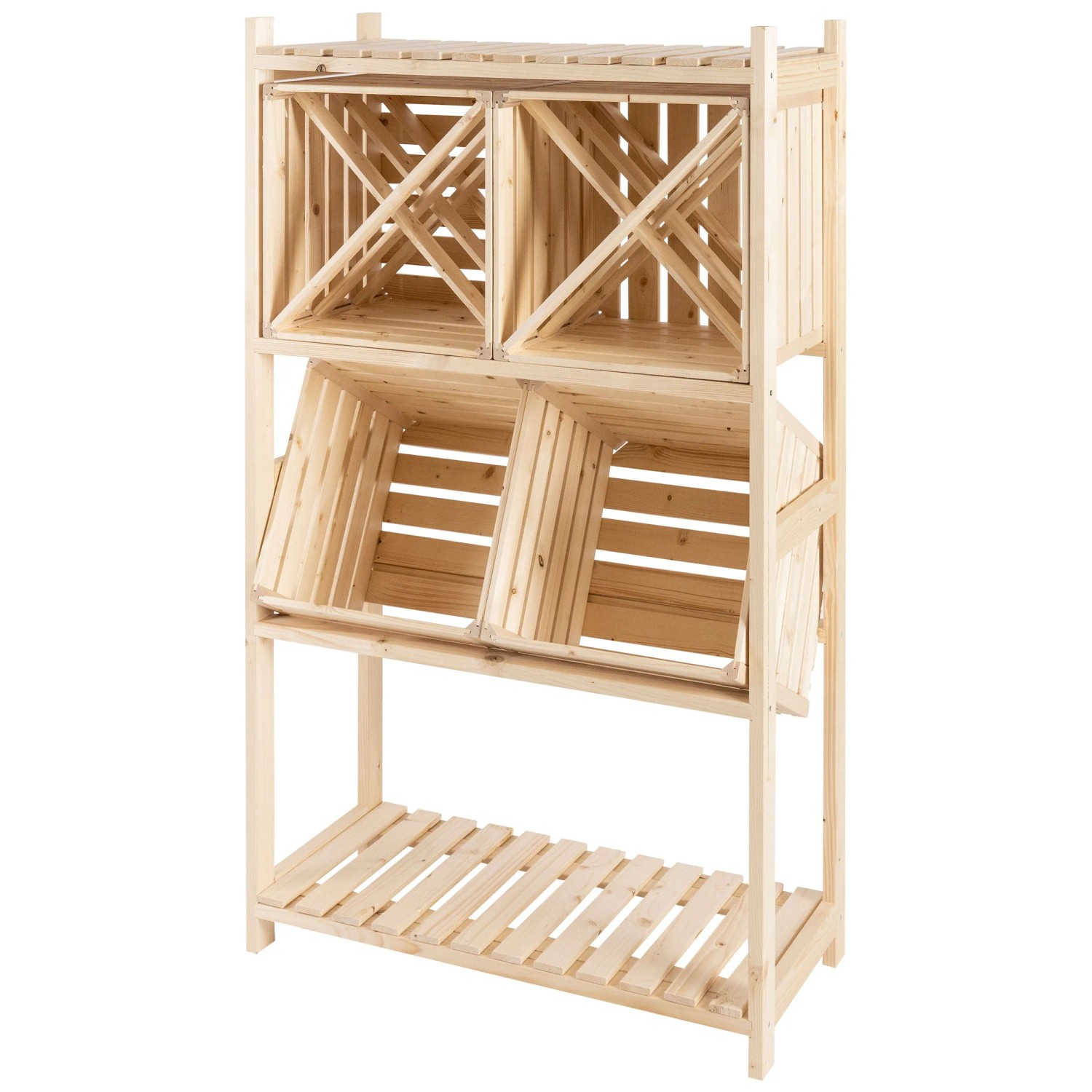 Schweizer Holzregal H2 (HxBxT) 90 x 35 x 20 cm kaufen bei OBI