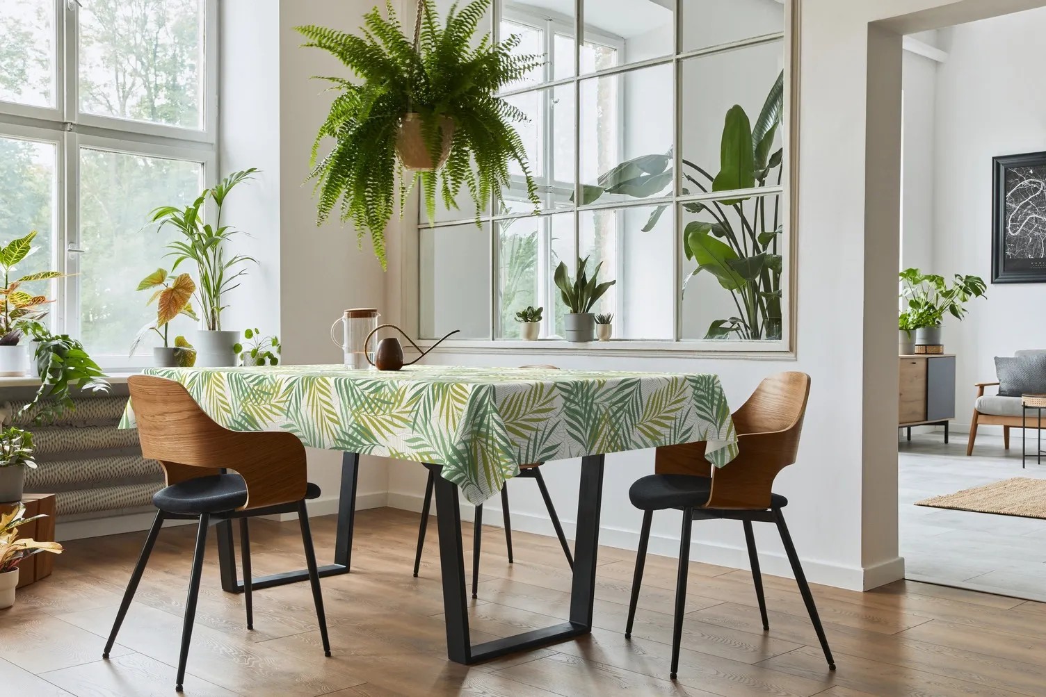 d-c-fix Tischdecke Rain Forest Blättermuster 150 cm x 220 cm