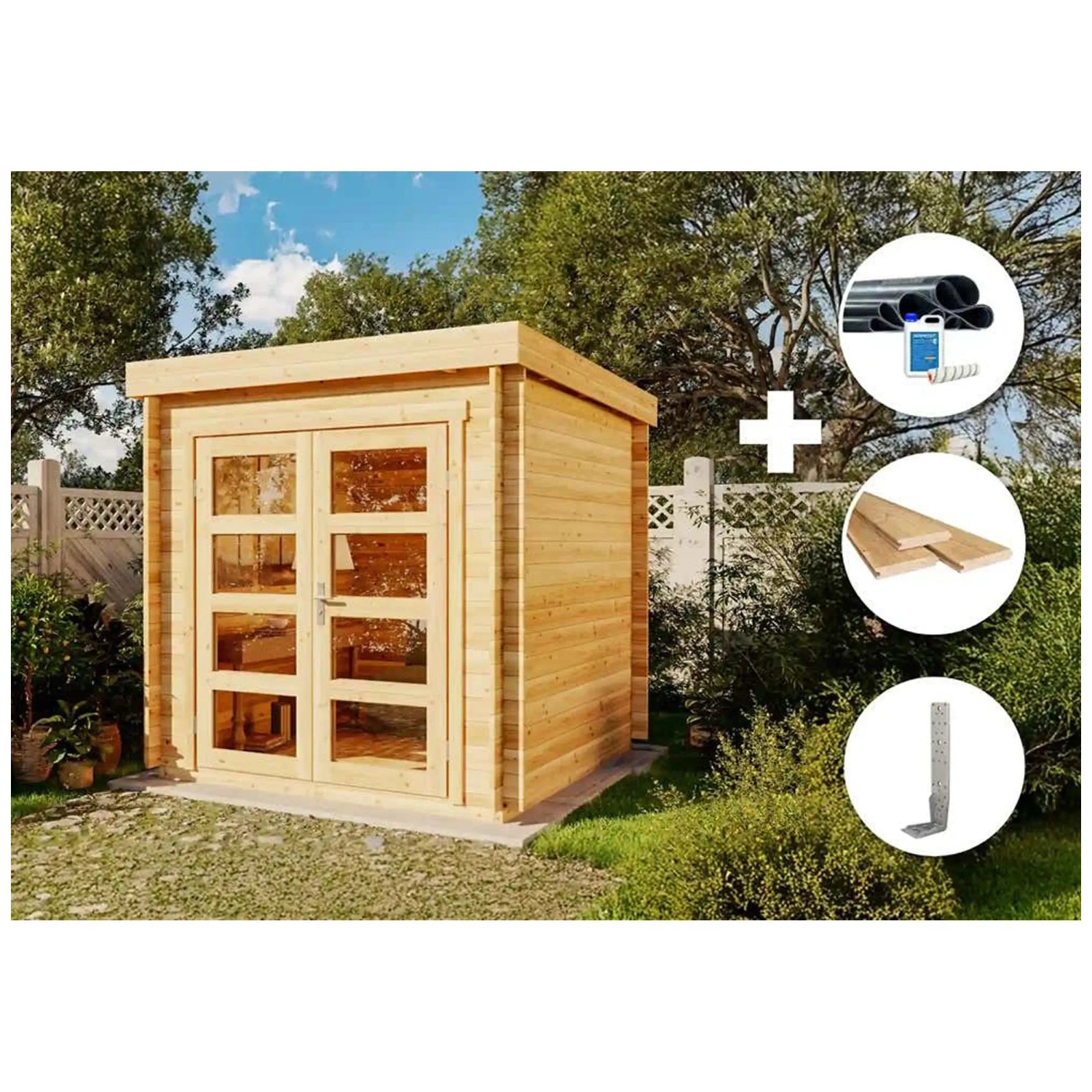 Gartenhaus Holz 2 X 2 M