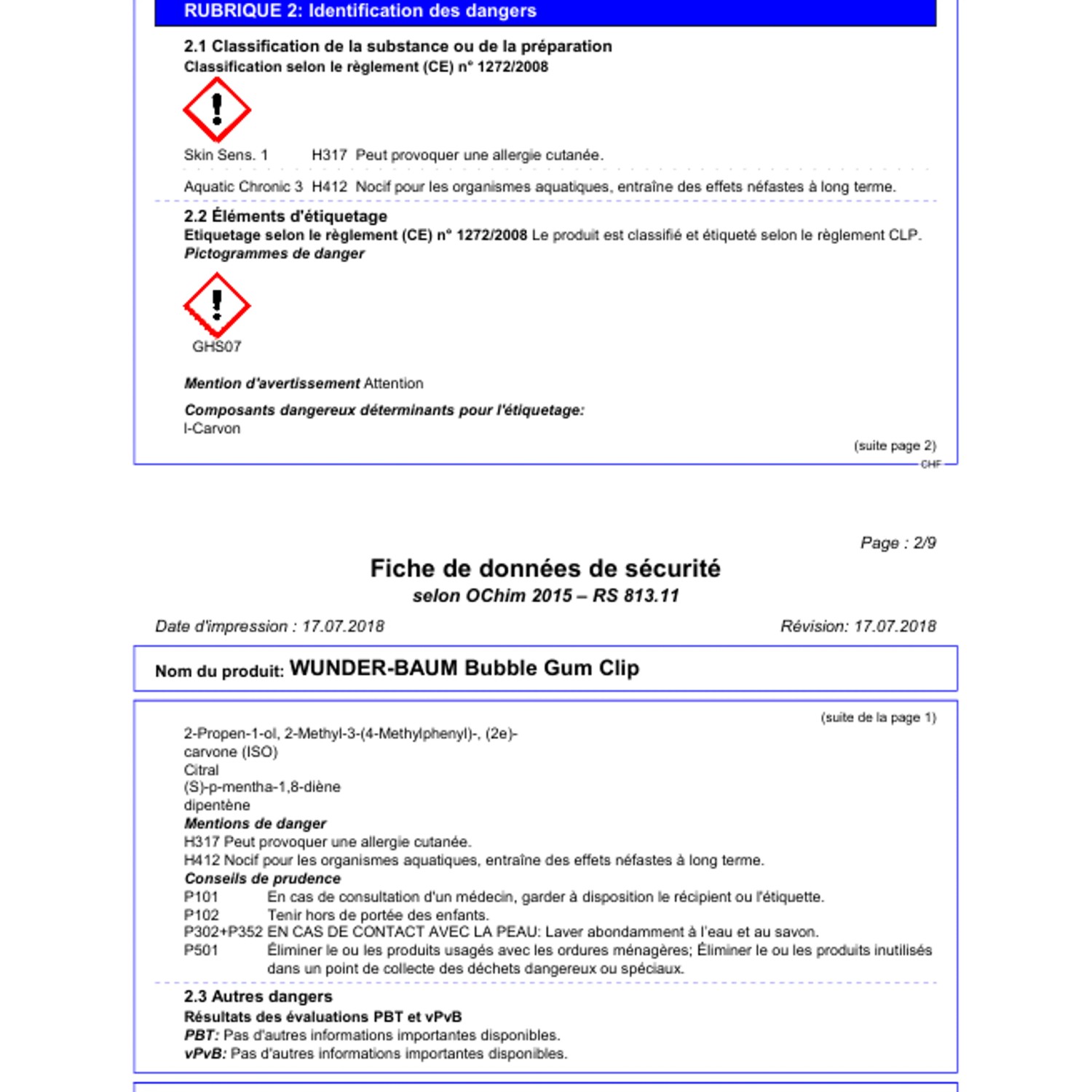 Wunderbaum Lufterfrischer Clip Bubble Gum kaufen bei OBI