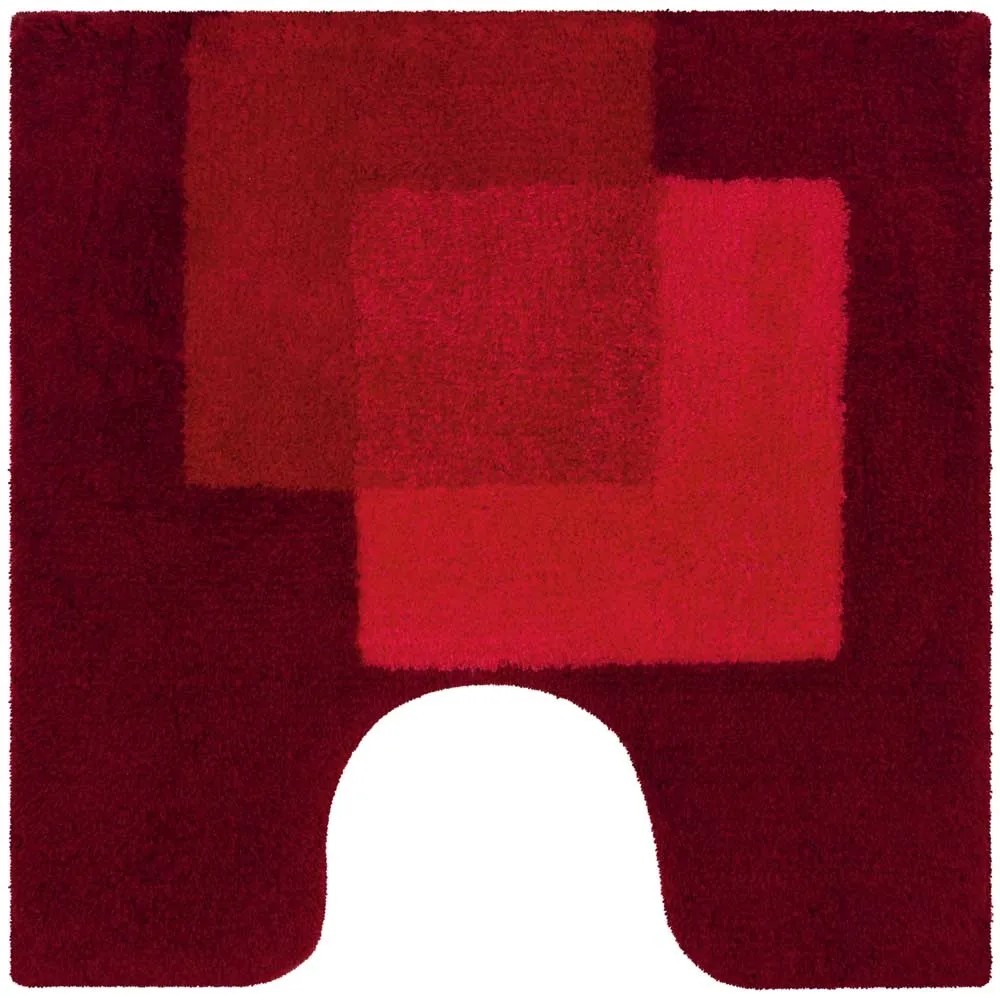Spirella Tapis de bain Crossover Rouge 55 x 55 cm