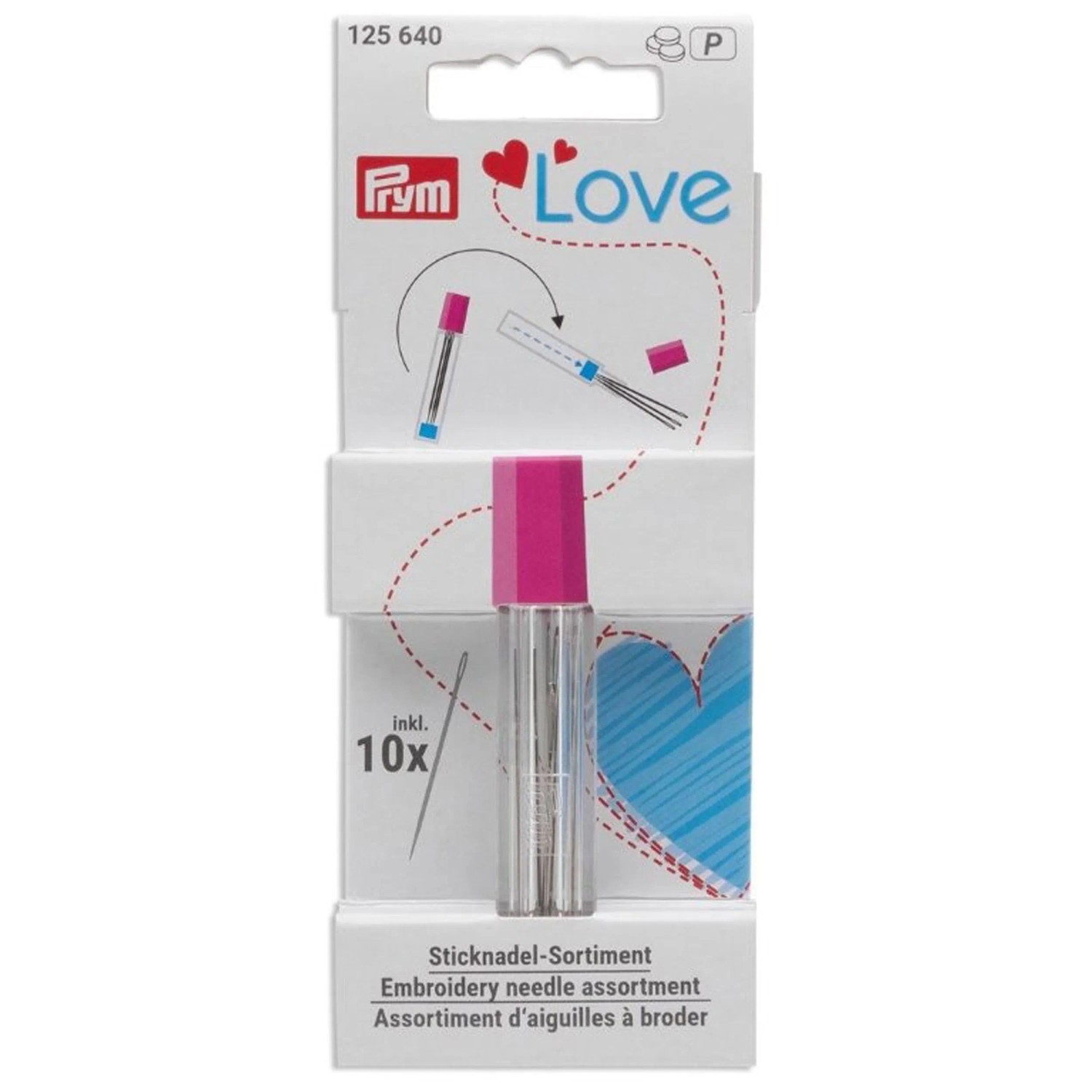 Prym Sticknadel-Set Love im Köcher 10 Stk.