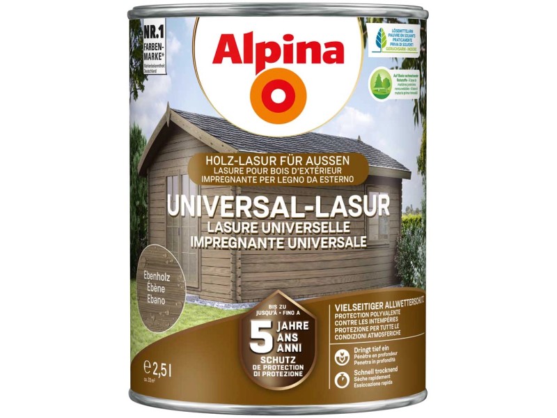 Alpina Universal-Lasur Ebenholz DIF 2,5 l kaufen bei OBI