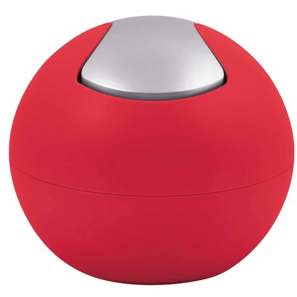 Spirella Abfalleimer Bowl matt Rot 1 l