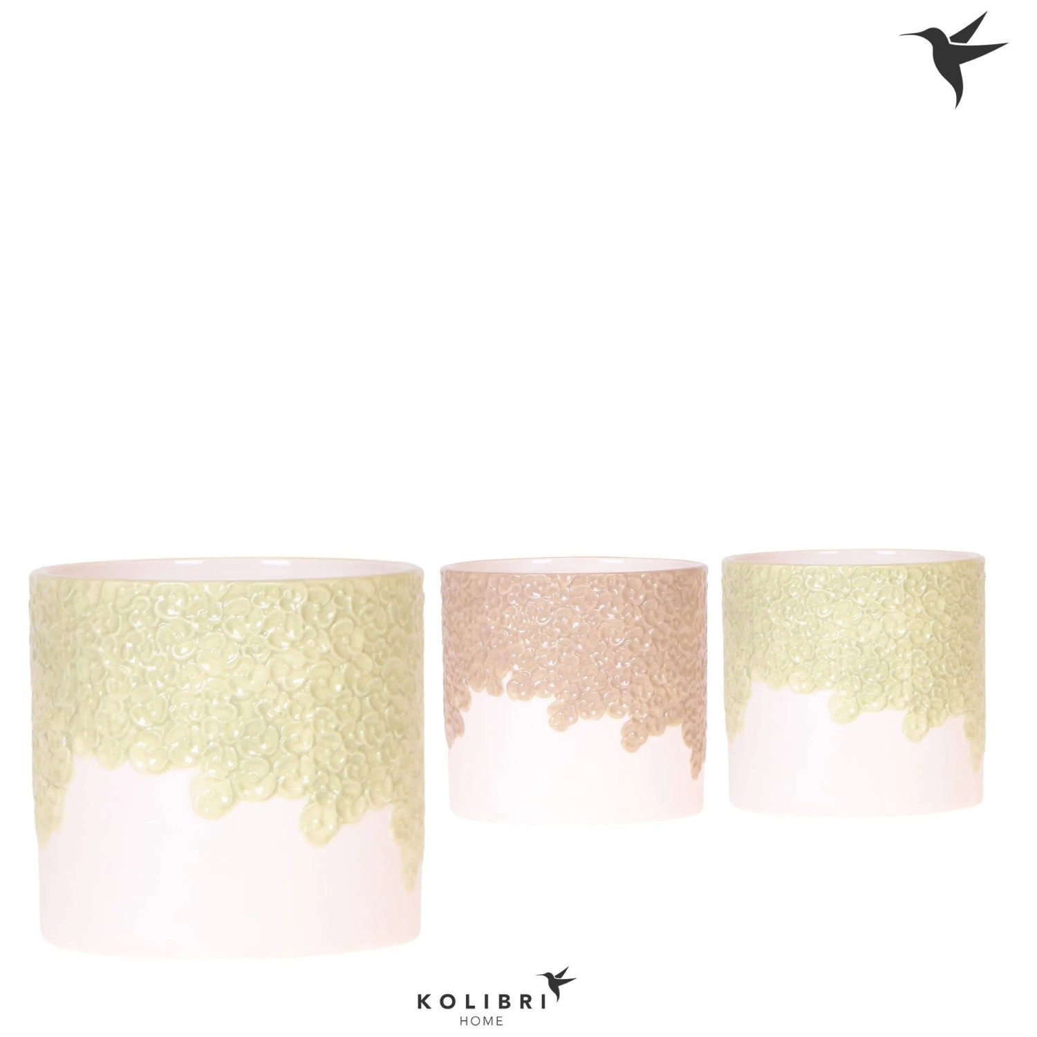 Cache-pot en céramique Bloom Sand Mix assorti Ø 12 cm x 13 cm / 1 pc