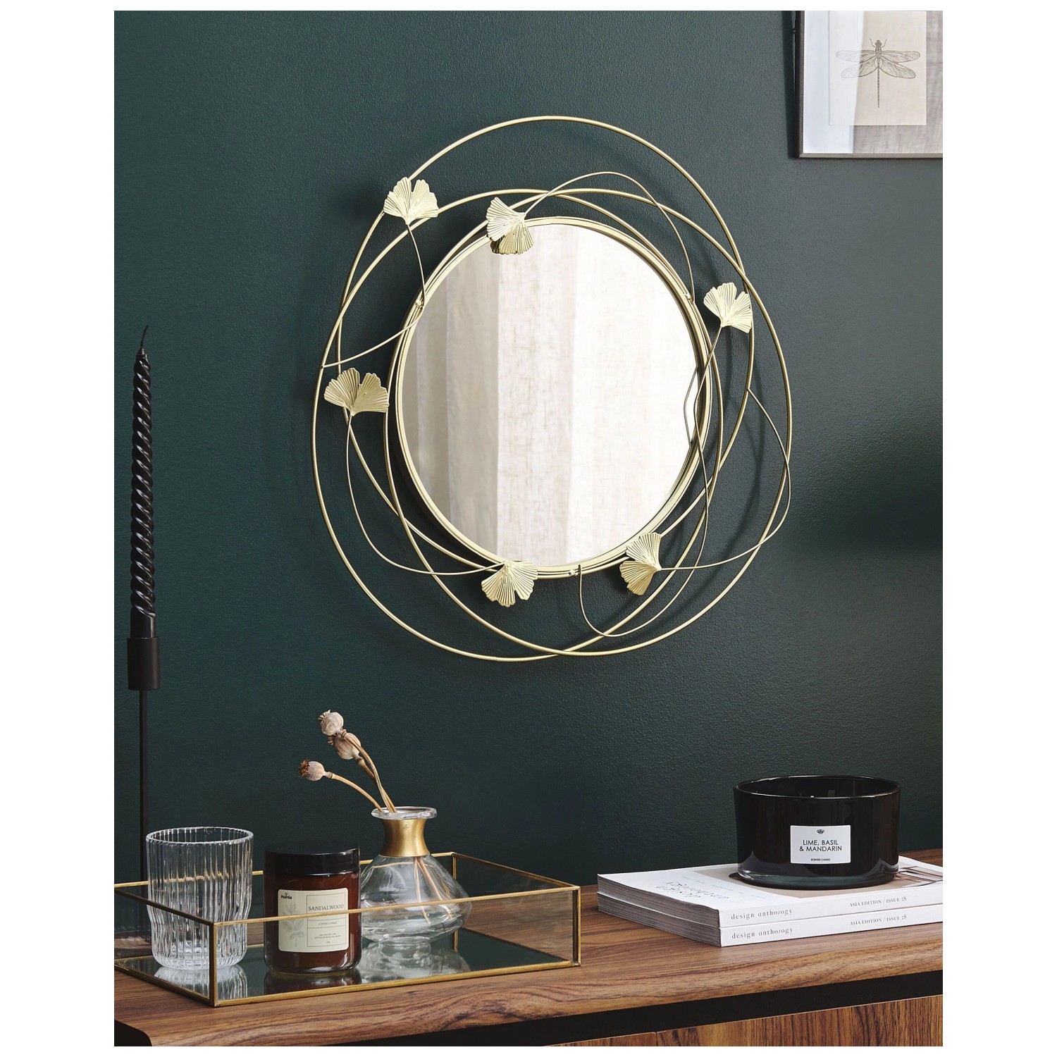 Wandspiegel Anglet Gold 45 x 47 cm kaufen bei OBI