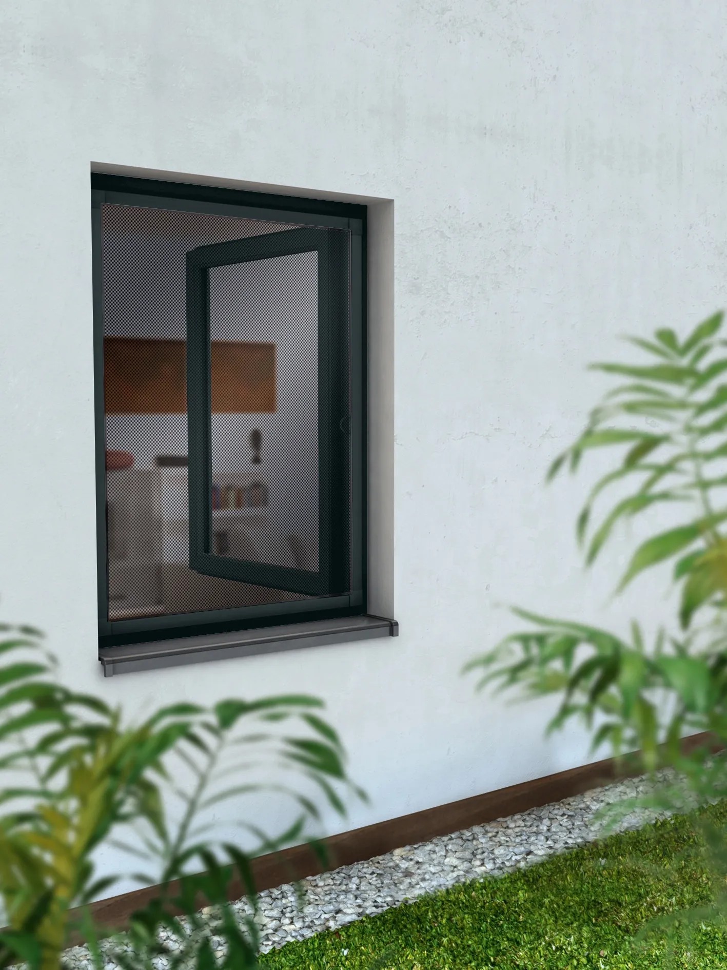 Telaio in alluminio per finestra Antracite 100 x 120 cm acquista da OBI