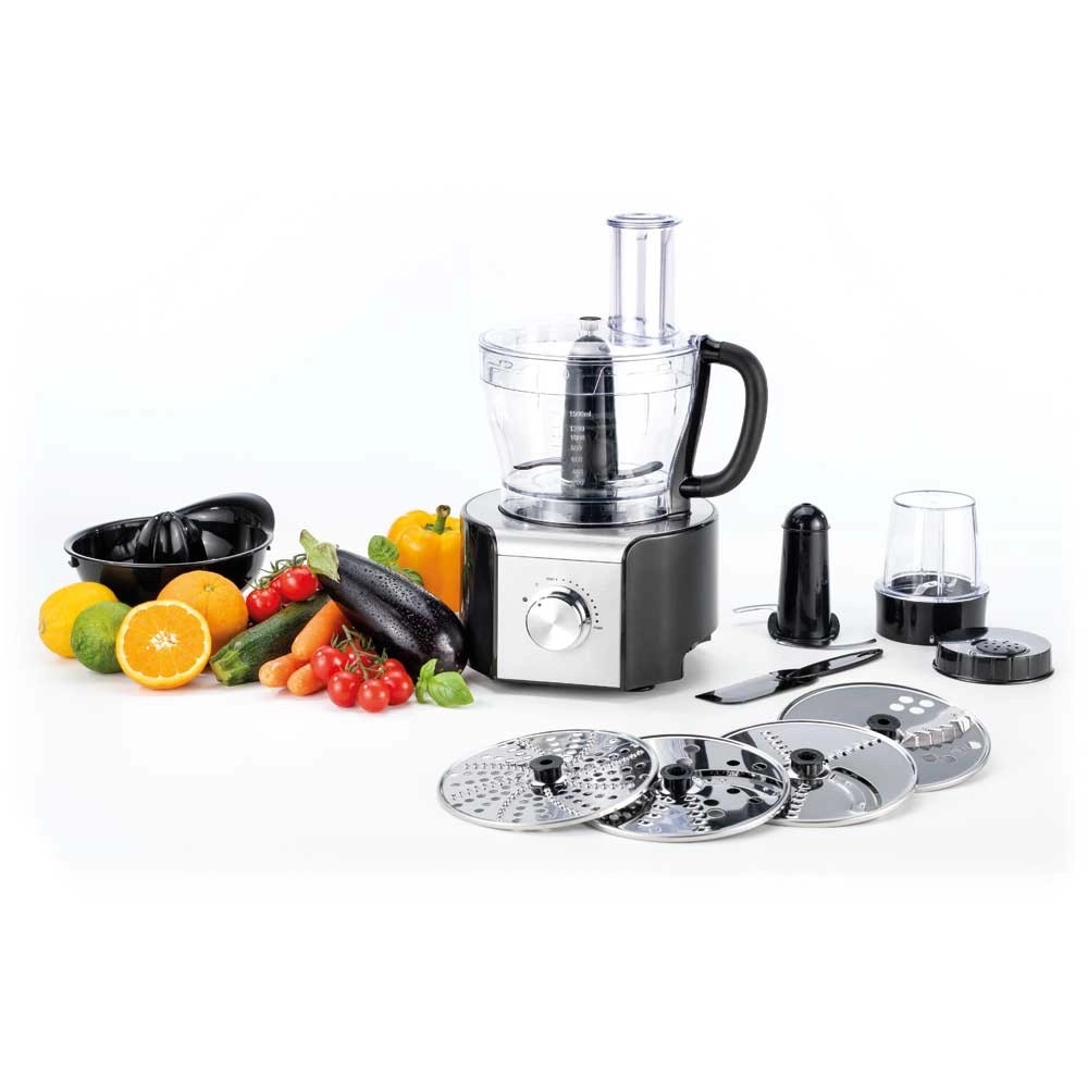 Küchenmaschine Food Processor Schwarz-Chrom 800 W kaufen bei OBI