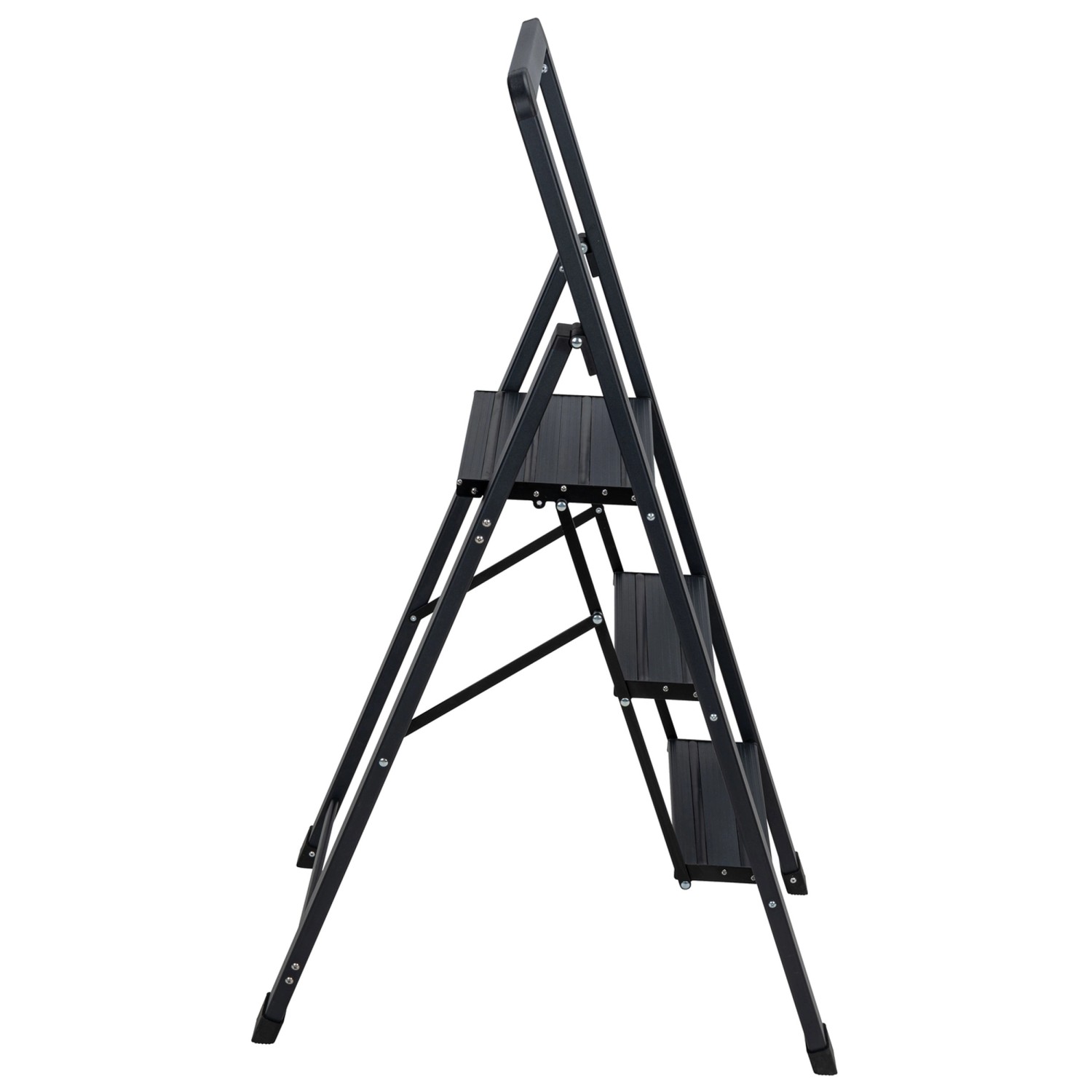 Wenko Alu-Smart Klapptrittleiter 3-stufig Schwarz kaufen bei OBI