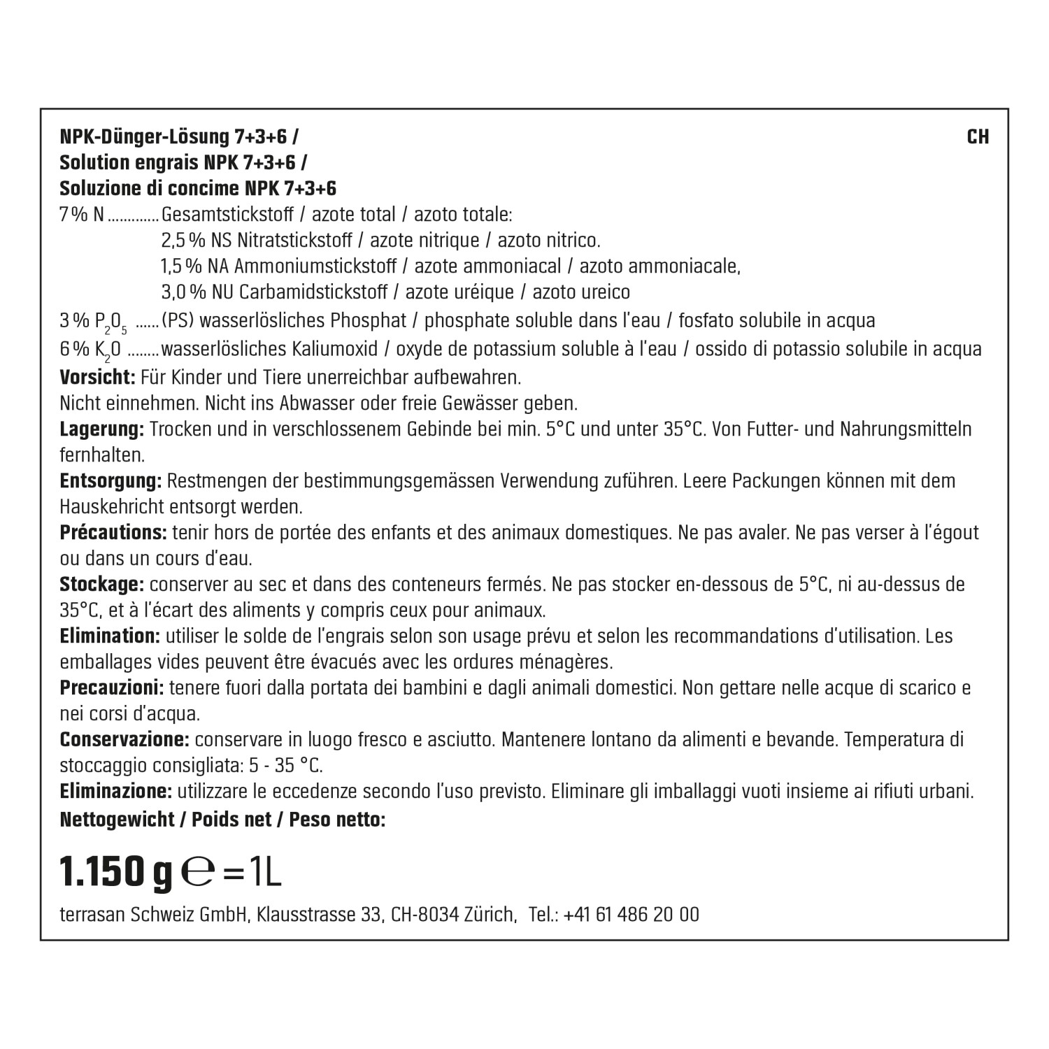 GROW by OBI Blumen-Dünger 1 l kaufen bei OBI