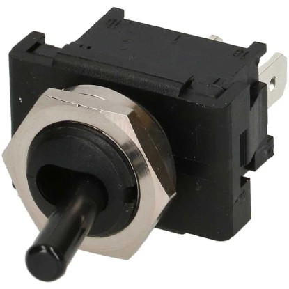 Kippschalter 1-polig Schwarz / Silber kaufen bei OBI