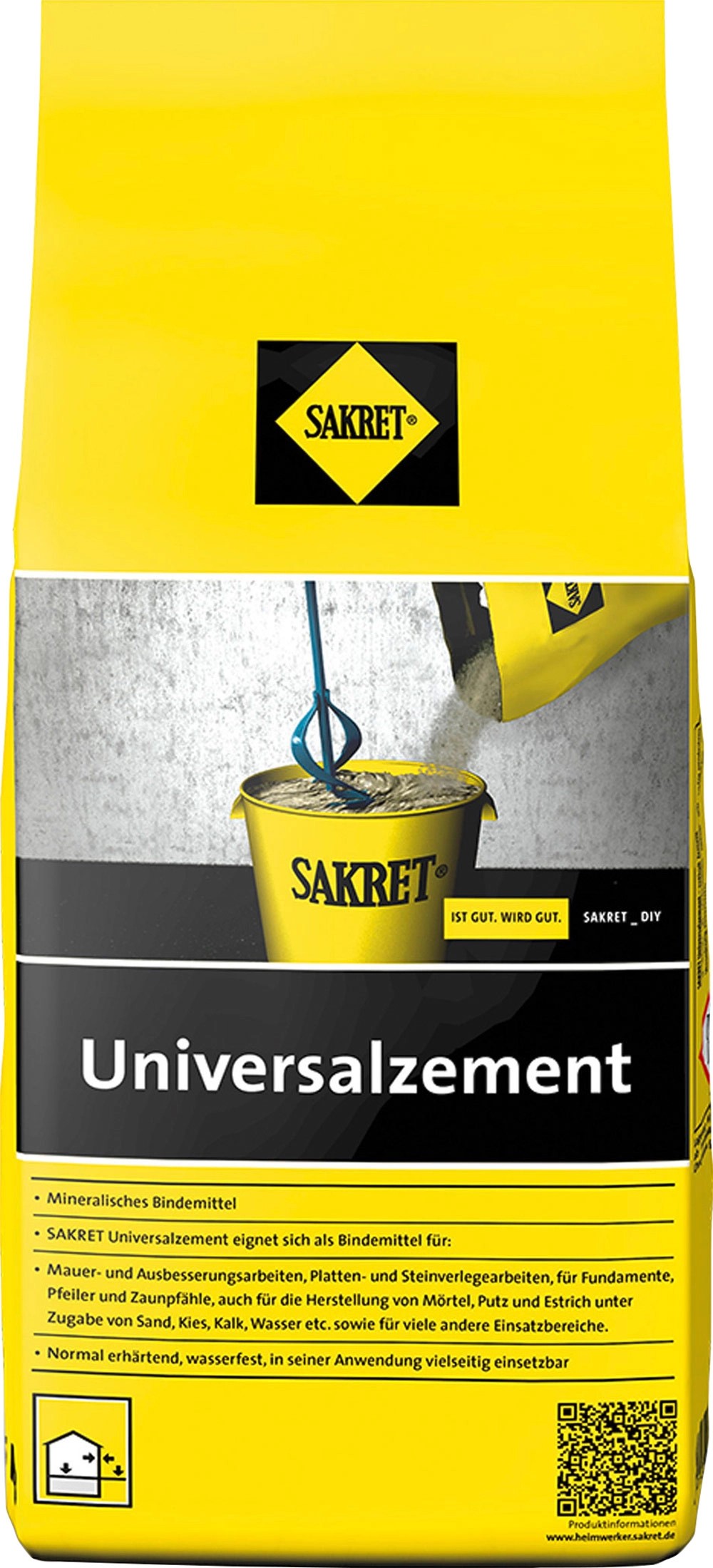 Sakret Universalzement Grau 5 kg kaufen bei OBI