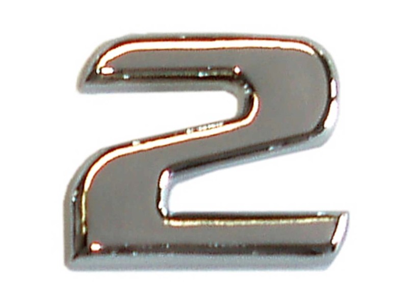 Sticker Zahl 2 Chrom 3D / 3 x 3 cm kaufen bei OBI