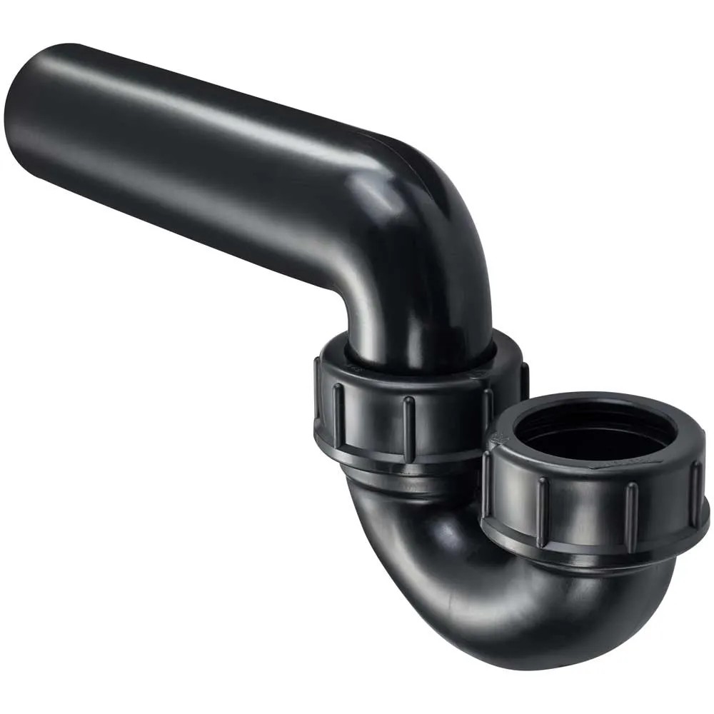 Geberit Sifone curvo in polietilene Nero Ø 50/56 mm